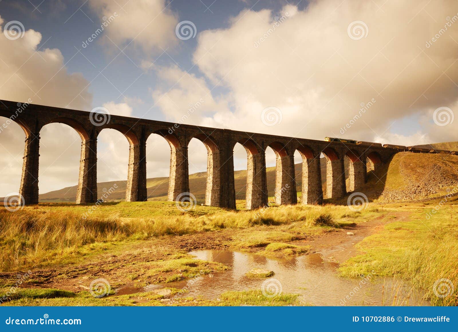 Ribblehead Railway Bridge stock photo. Image of hills - 10702886