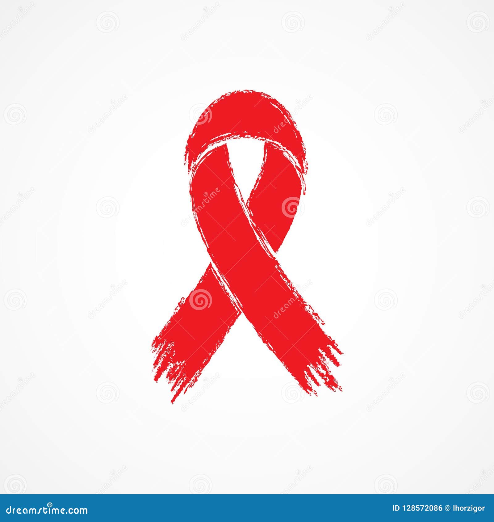 Ribbon aids symbol stock vector. Illustration of issue - 128572086
