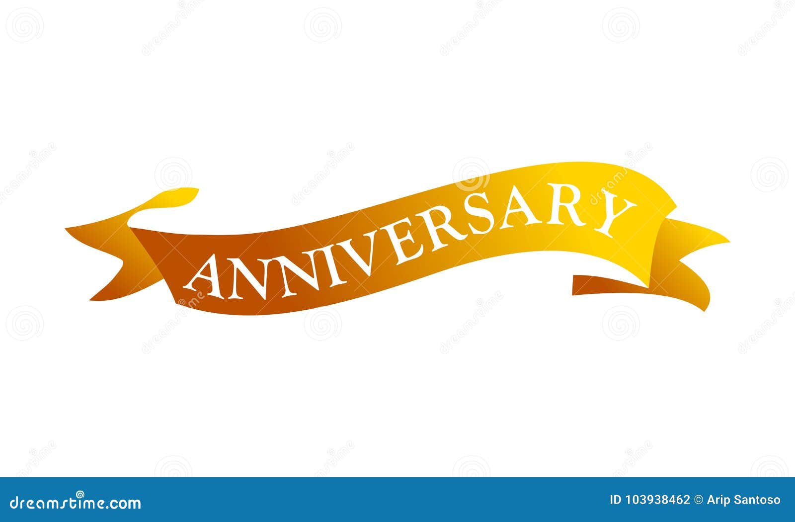 Ribbon Anniversary Template Stock Vector - Illustration of card ...
