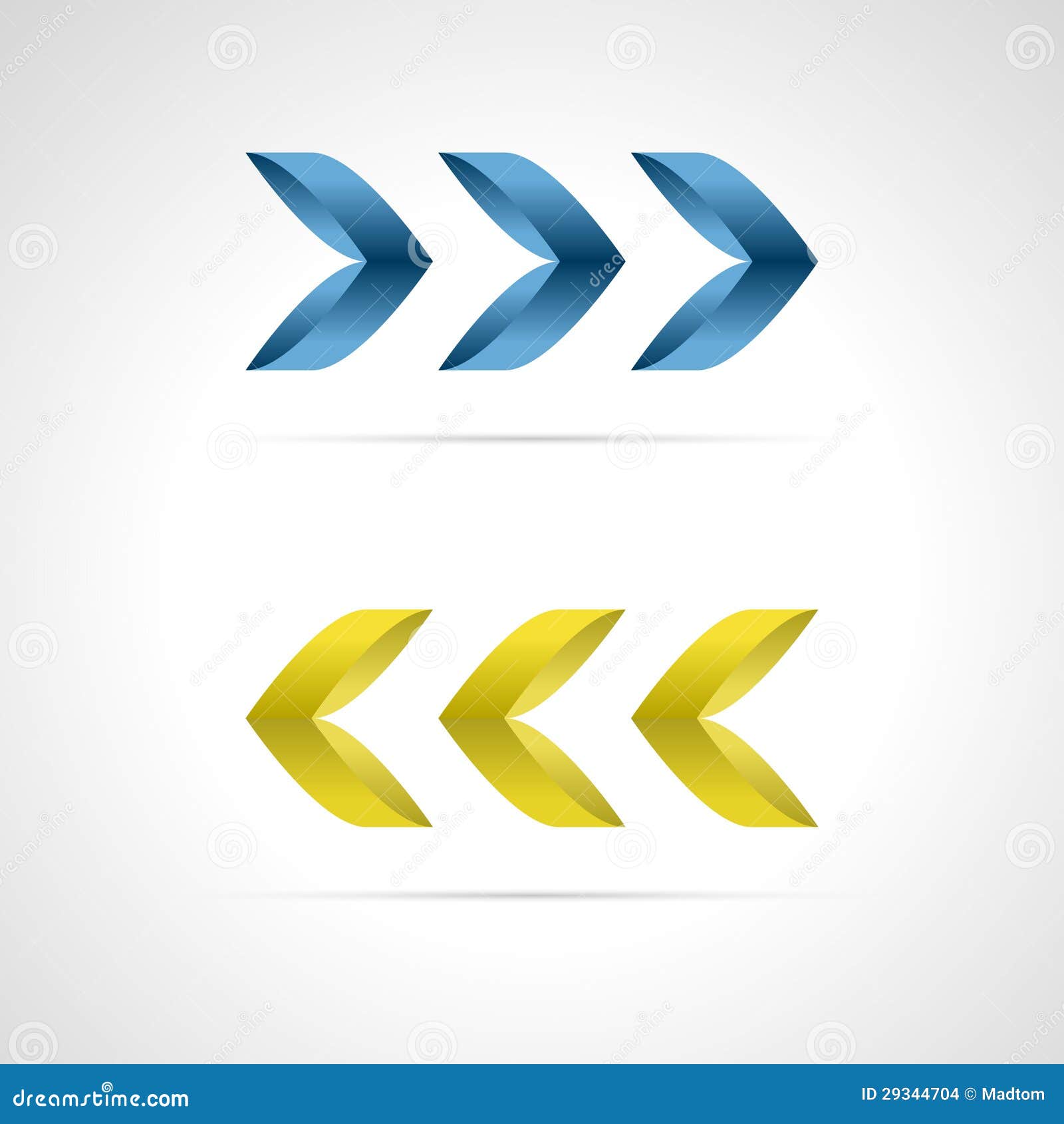 Ribbon arrow stock vector. Illustration of label, color - 29344704
