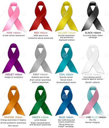 Ribbon awareness stock illustration. Illustration of aids - 8840621
