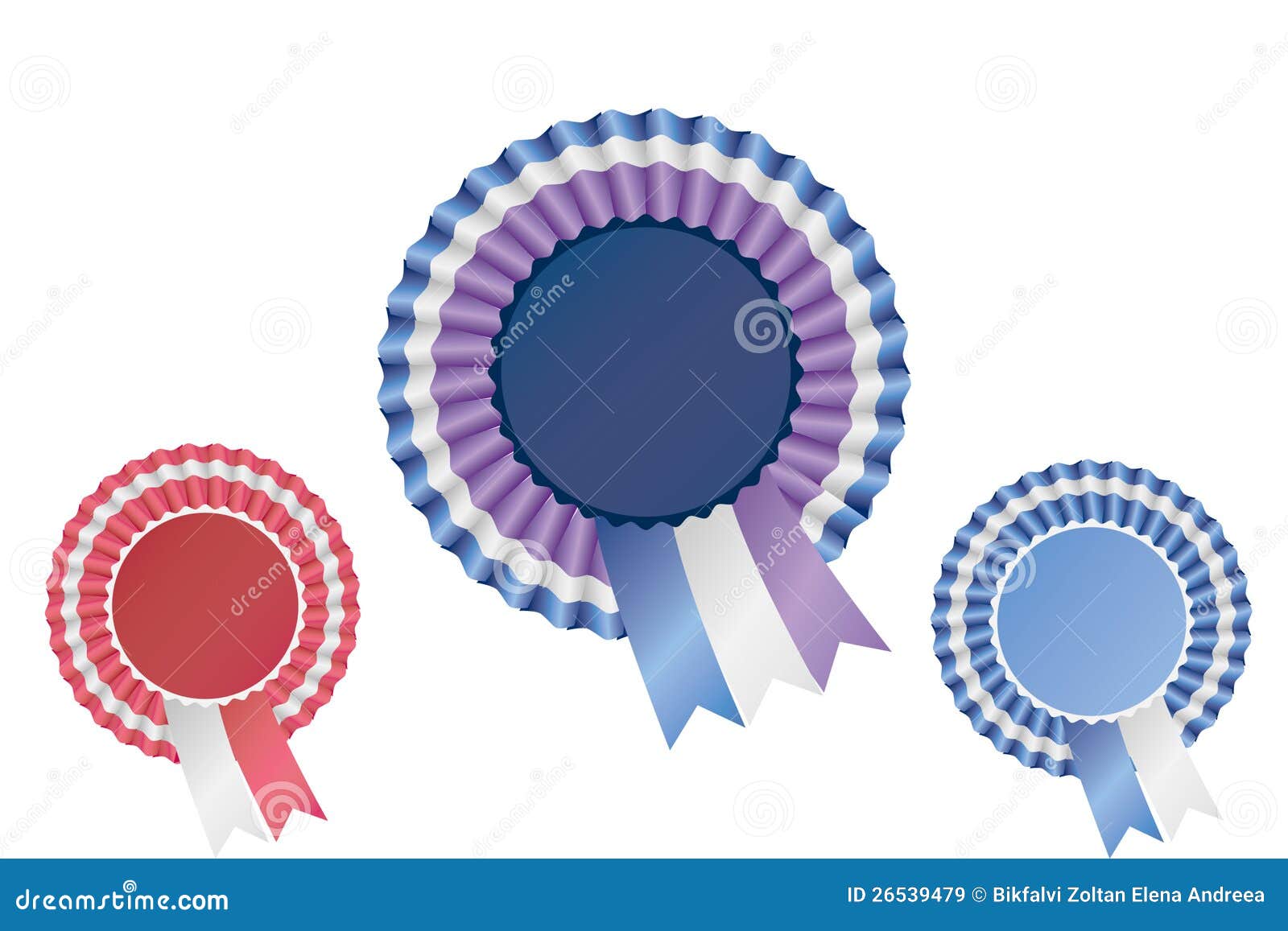 Ribbon Badges Pack stock vector. Illustration of colors - 26539479