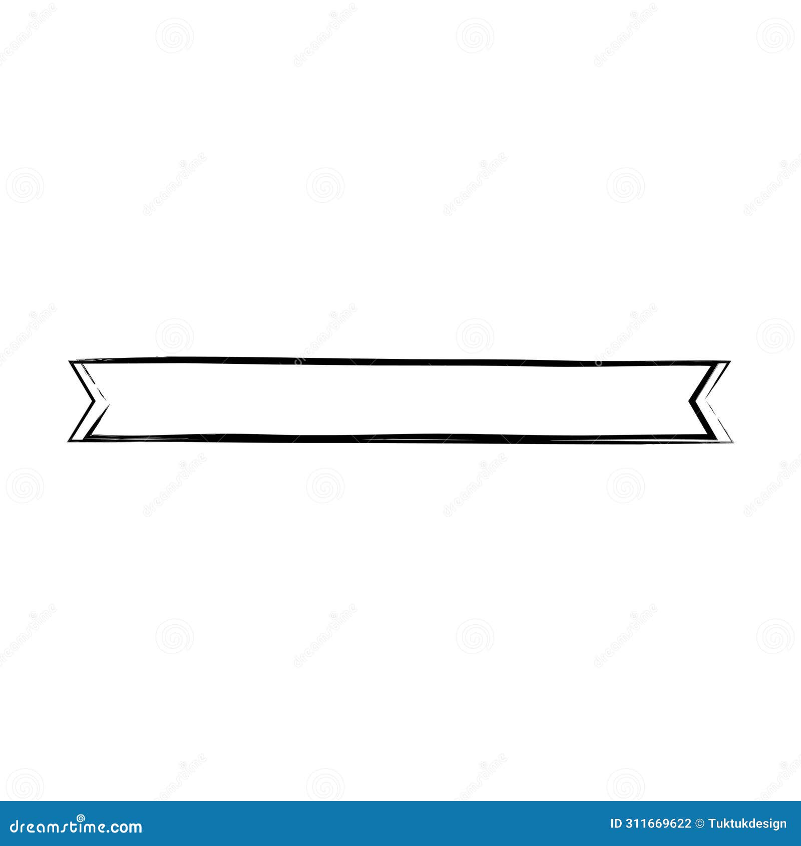 Ribbon Banner, Abstract Rectangle Label Frame Border in Grunge Texture ...