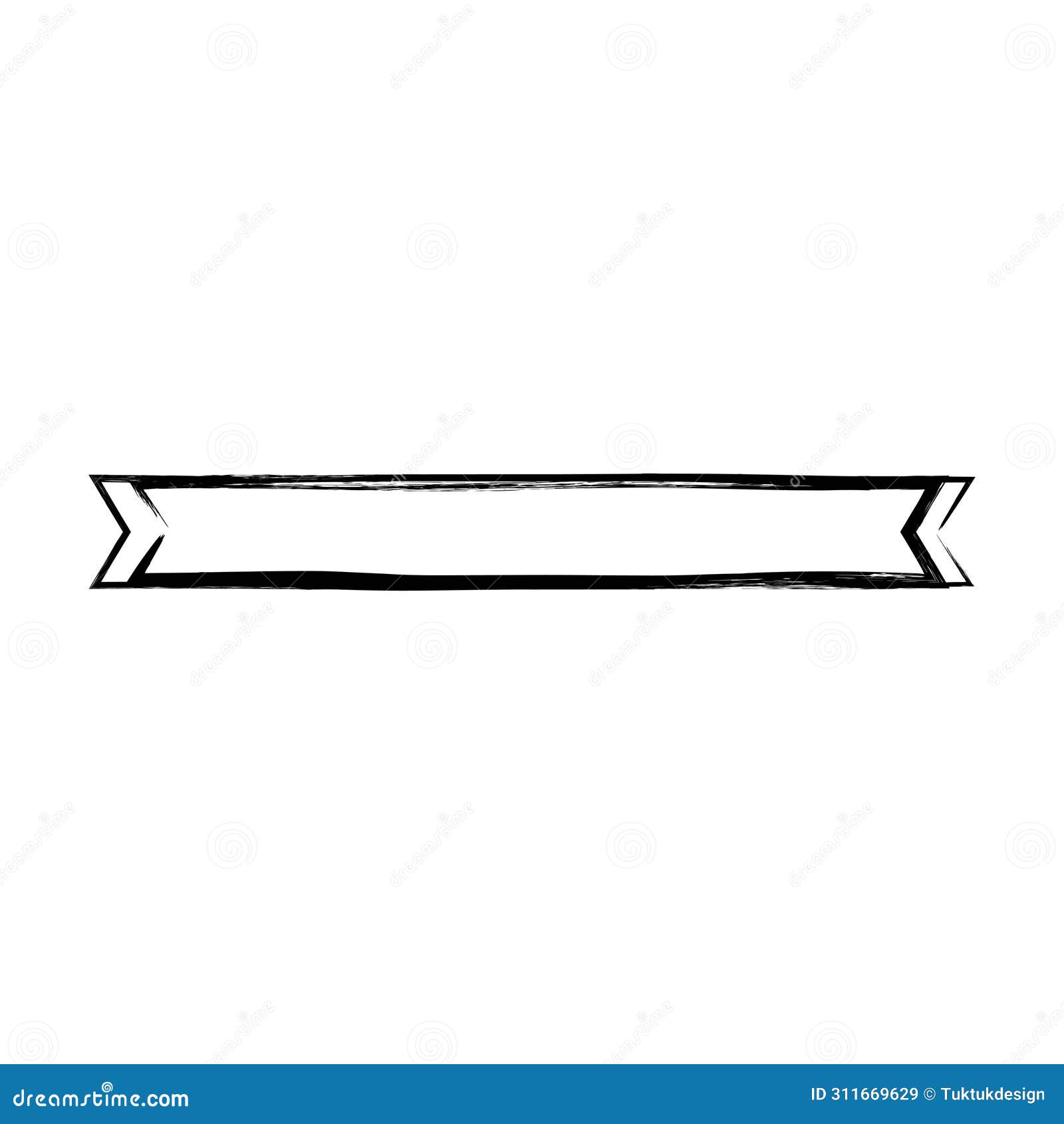 Ribbon Banner, Abstract Rectangle Label Frame Border in Grunge Texture ...