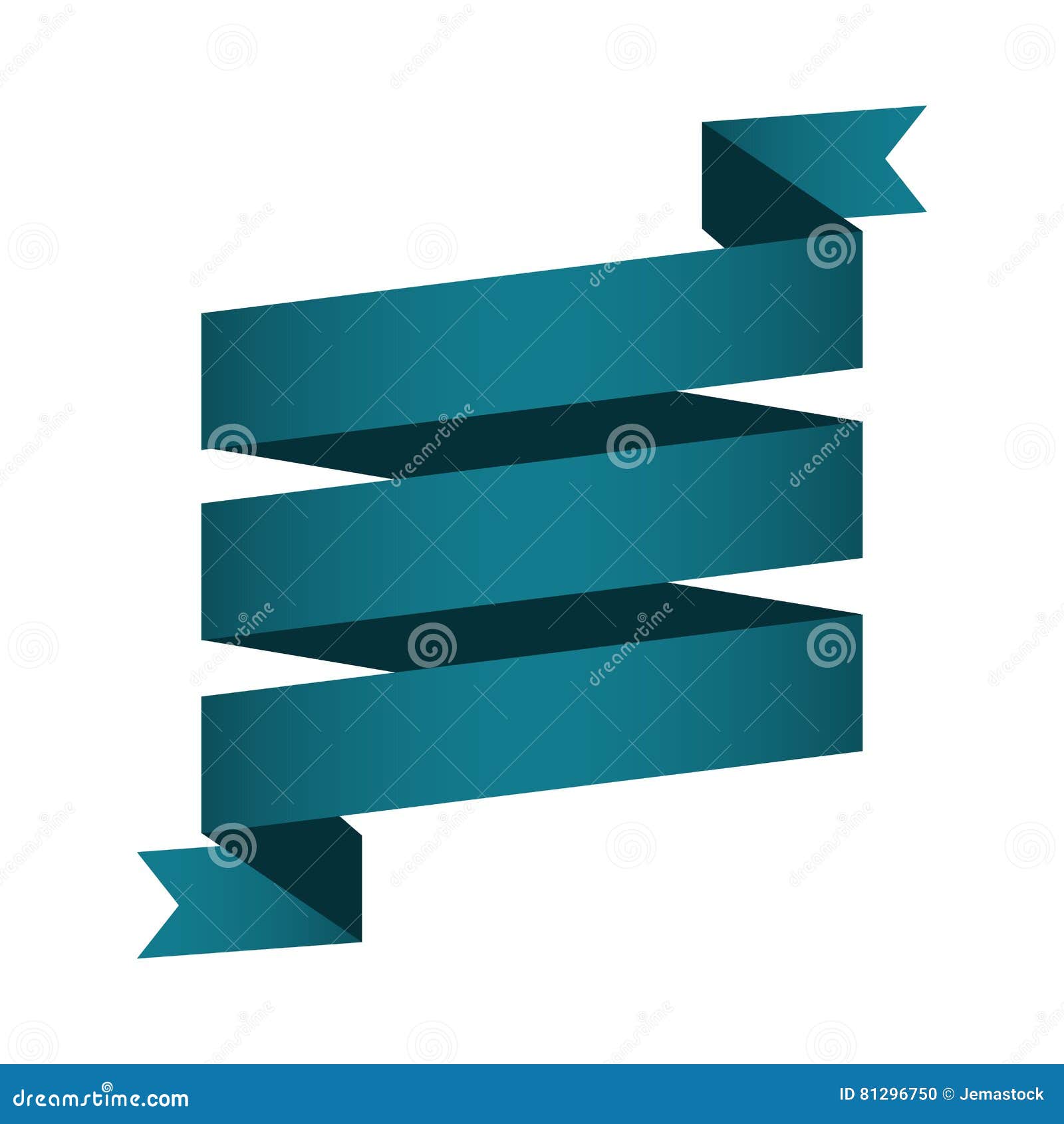 Ribbon Banner Blue Ocean Design Icon Stock Vector - Illustration of ...