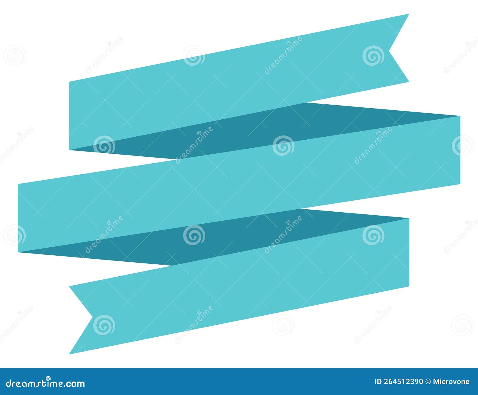 Ribbon Banner Label. Folded Paper Decorative Element Stock Vector ...
