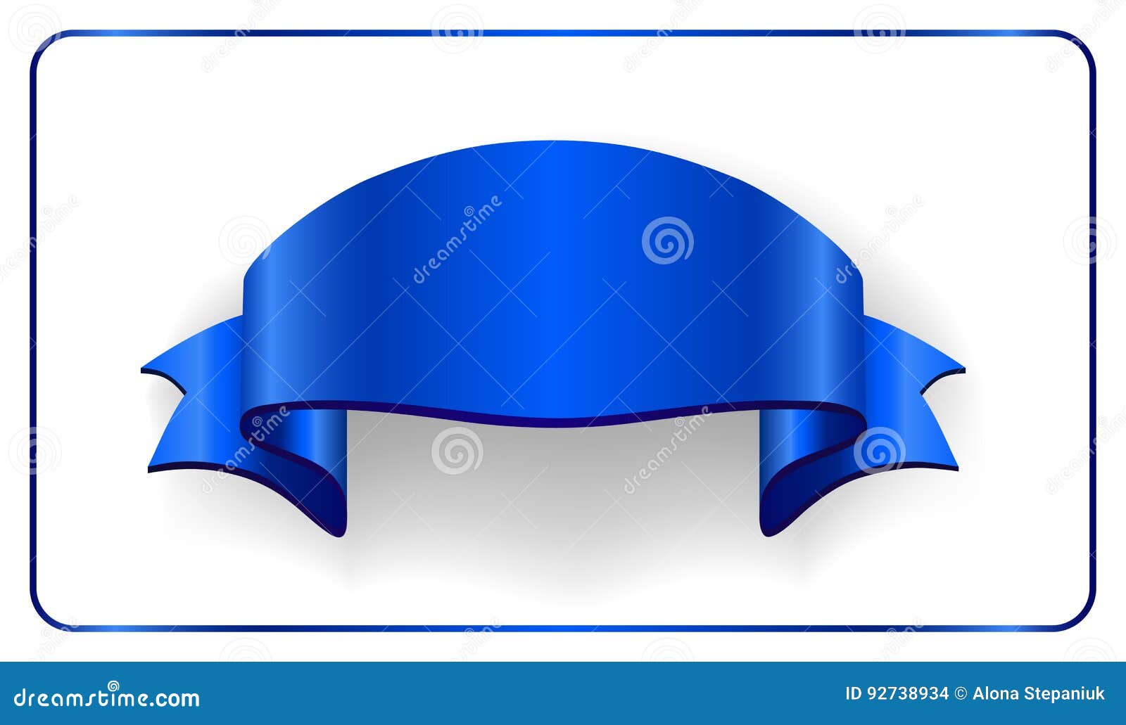 Ribbon banner Satin blank stock vector. Illustration of decorative ...