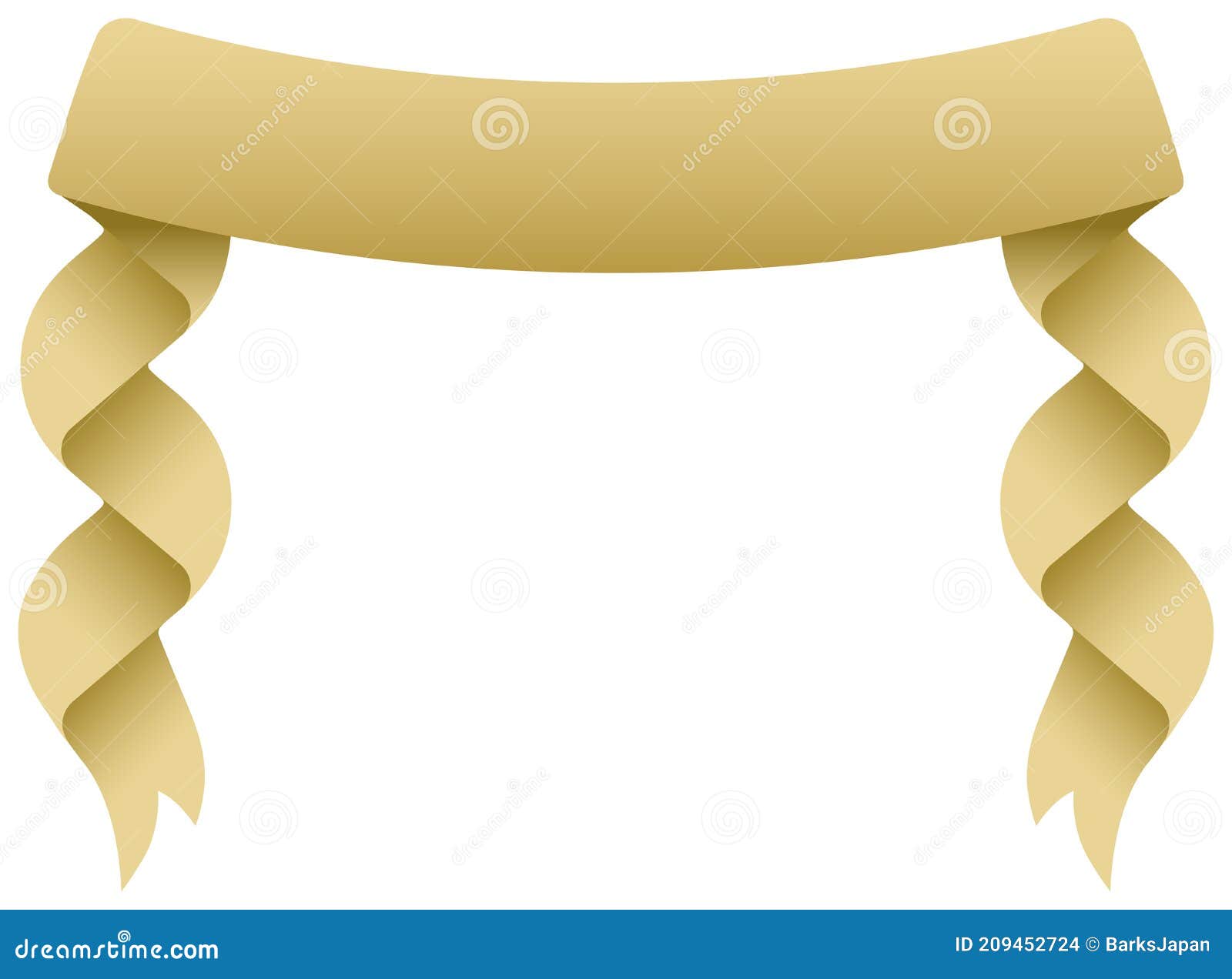 Ribbon Banner Vector Illustration Stock Vector - Illustration of round ...