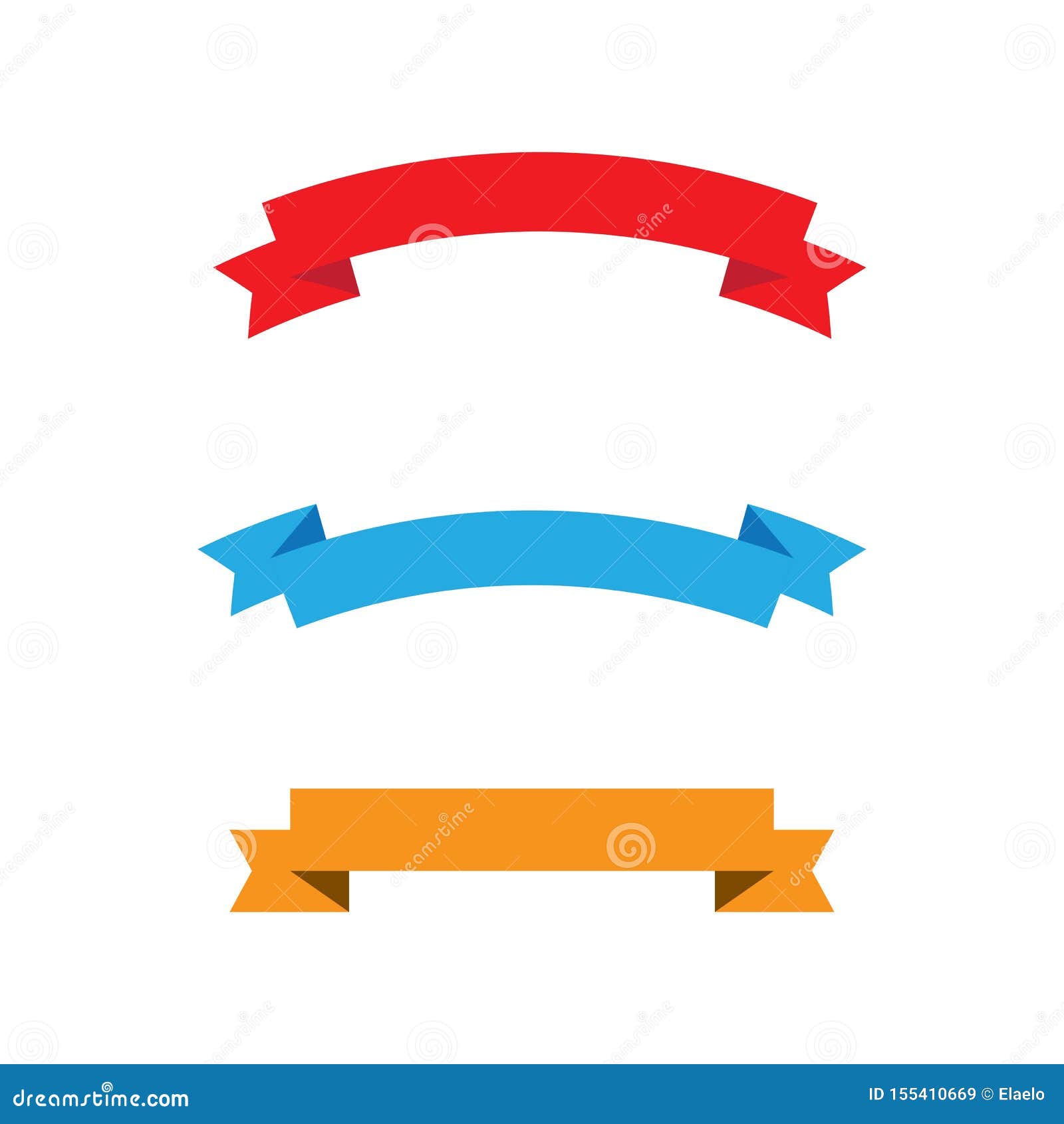 Ribbon Banner Vector Illustration Stock Vector - Illustration of vector ...