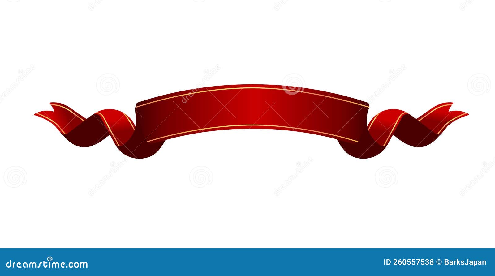 Ribbon Banner Vector Illustration Text Space | Red Stock Vector ...