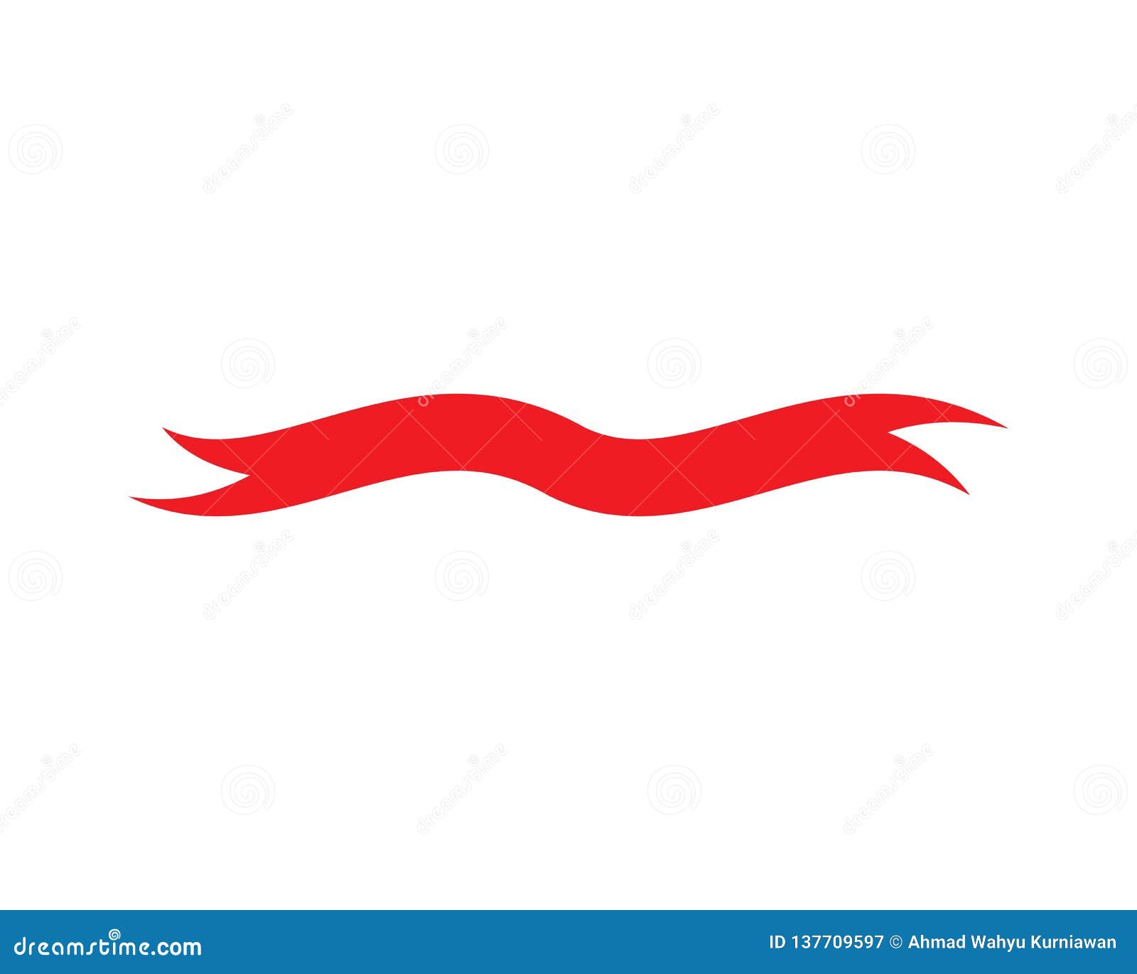 Ribbon banner template stock vector. Illustration of symbol - 137709597