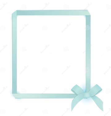 Ribbon Blue Bow Frame Vector Stock Vector - Illustration of white, wrap ...