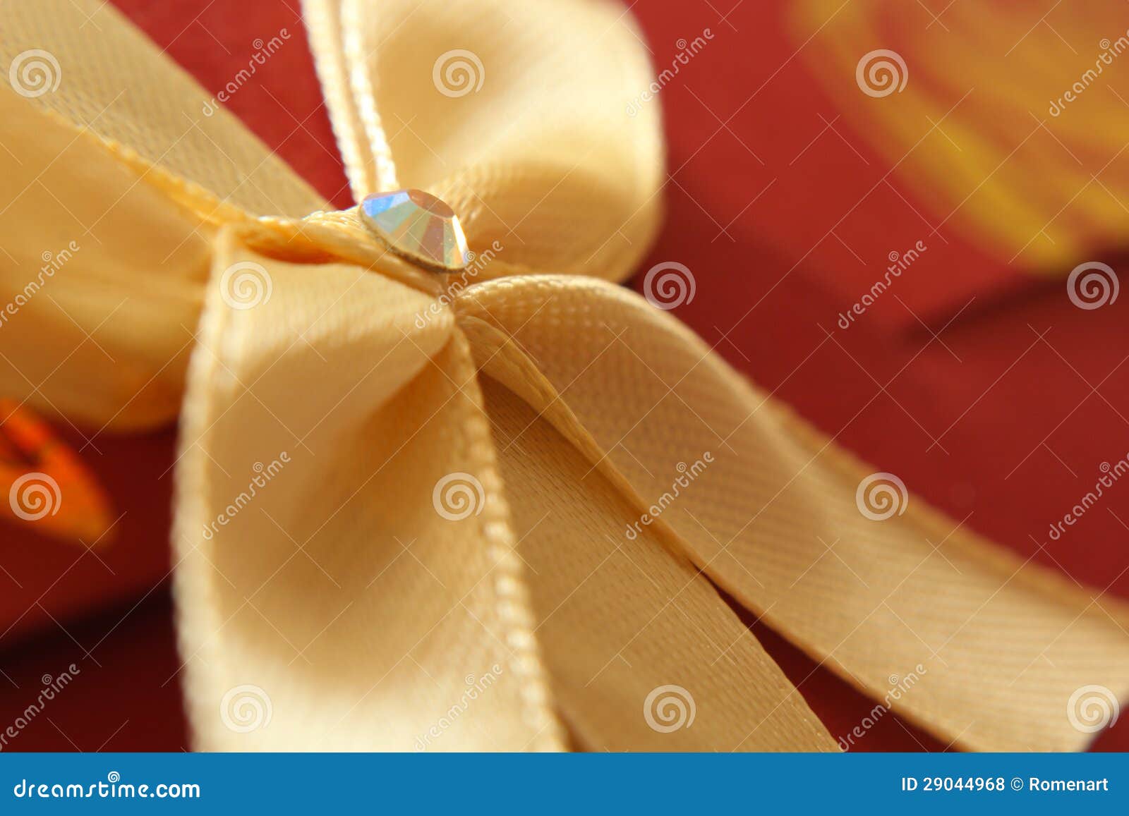 Ribbon bow stock photo. Image of gift, fabric, bows, yellow - 29044968