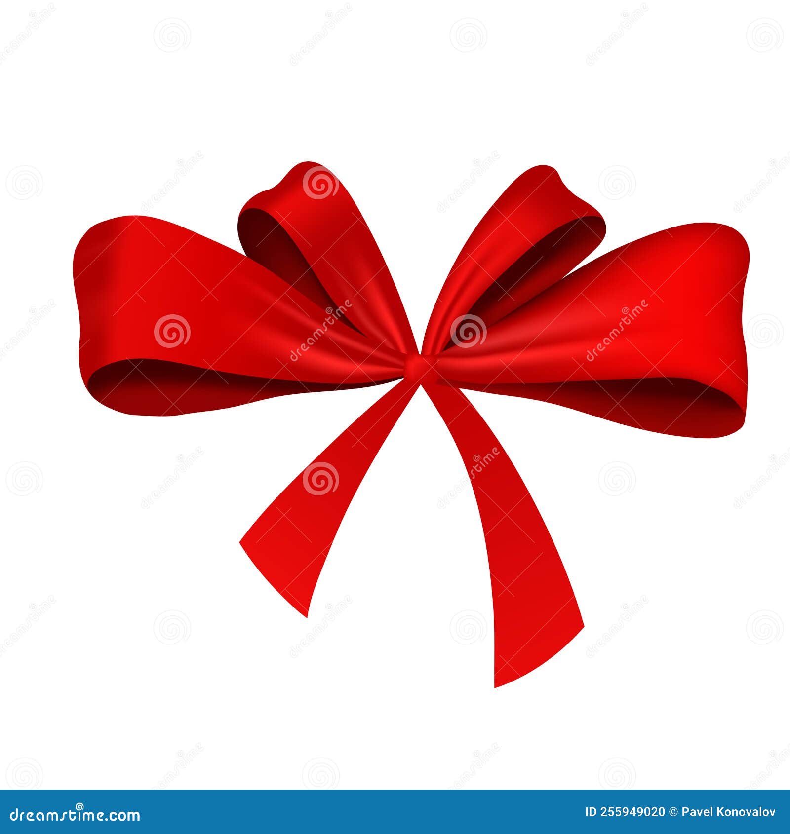 Ribbon Bow Christmas Element Stock Vector - Illustration of element ...