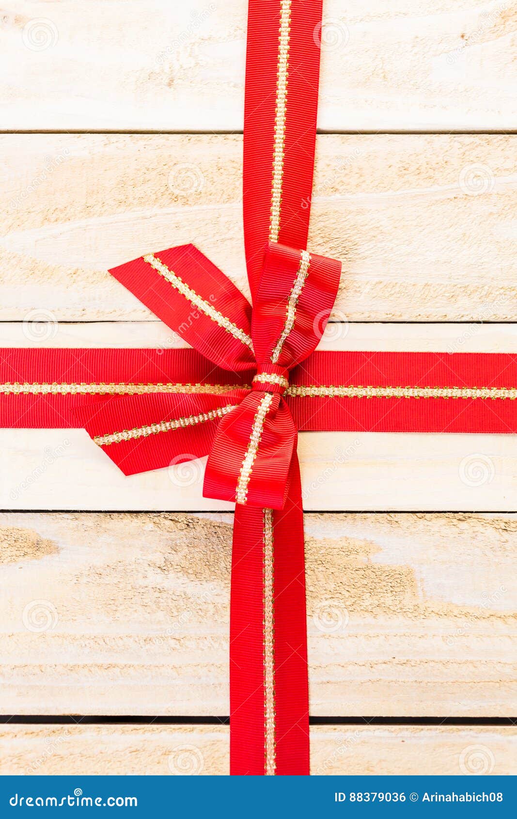 Ribbon bow stock photo. Image of present, wood, rustic - 88379036