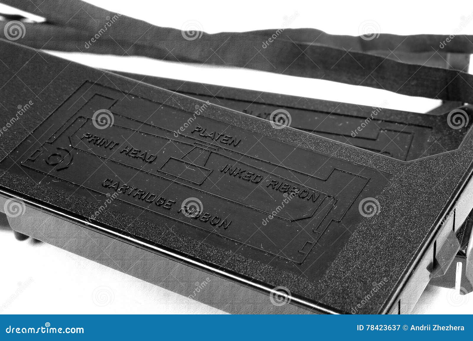Ribbon Cartridges for Old Dot Matrix Printers Stock Image - Image of ...