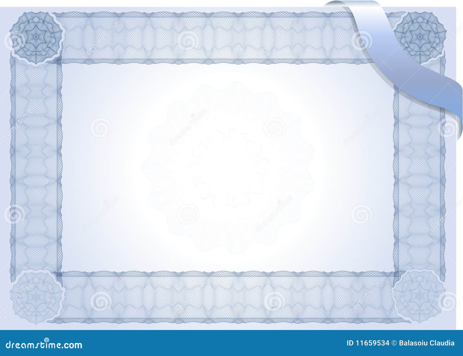 Ribbon certificate stock vector. Illustration of design - 11659534