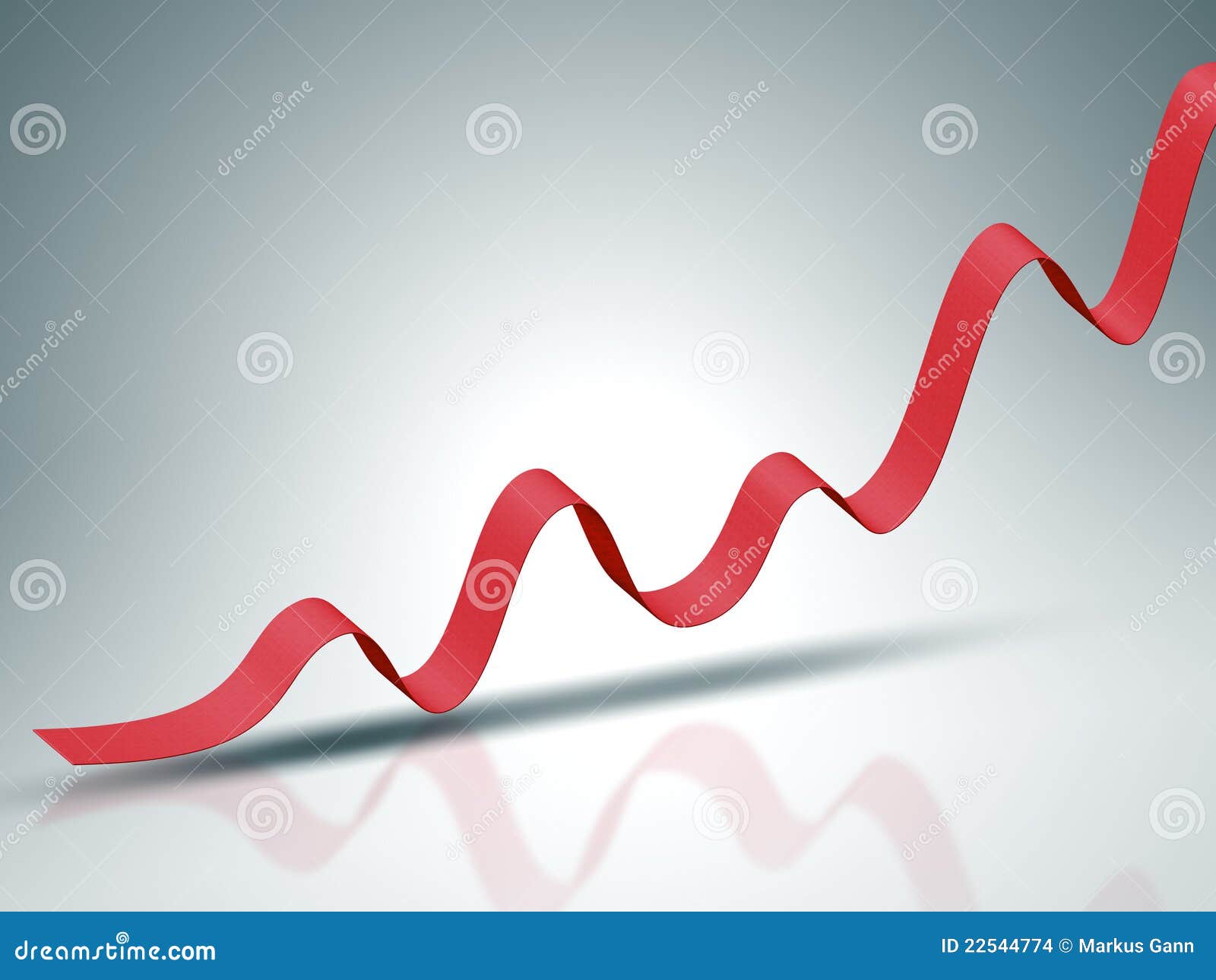 Ribbon chart stock illustration. Illustration of improvement - 22544774