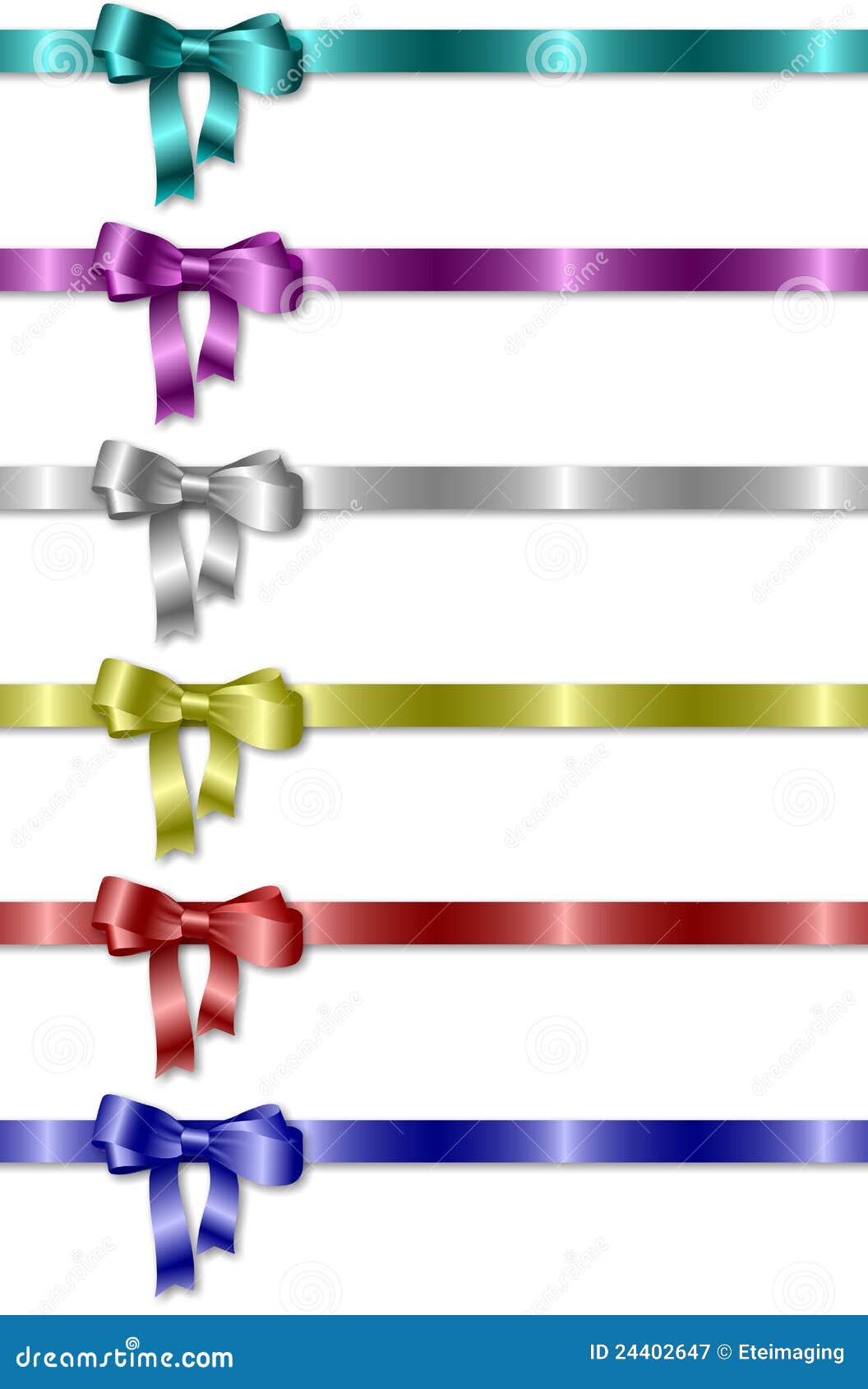 Ribbon collection stock illustration. Illustration of beautiful - 24402647