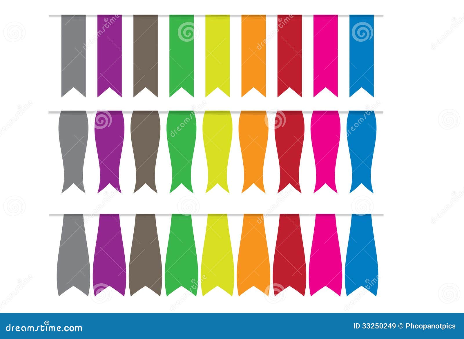Ribbon collections stock illustration. Illustration of banner - 33250249