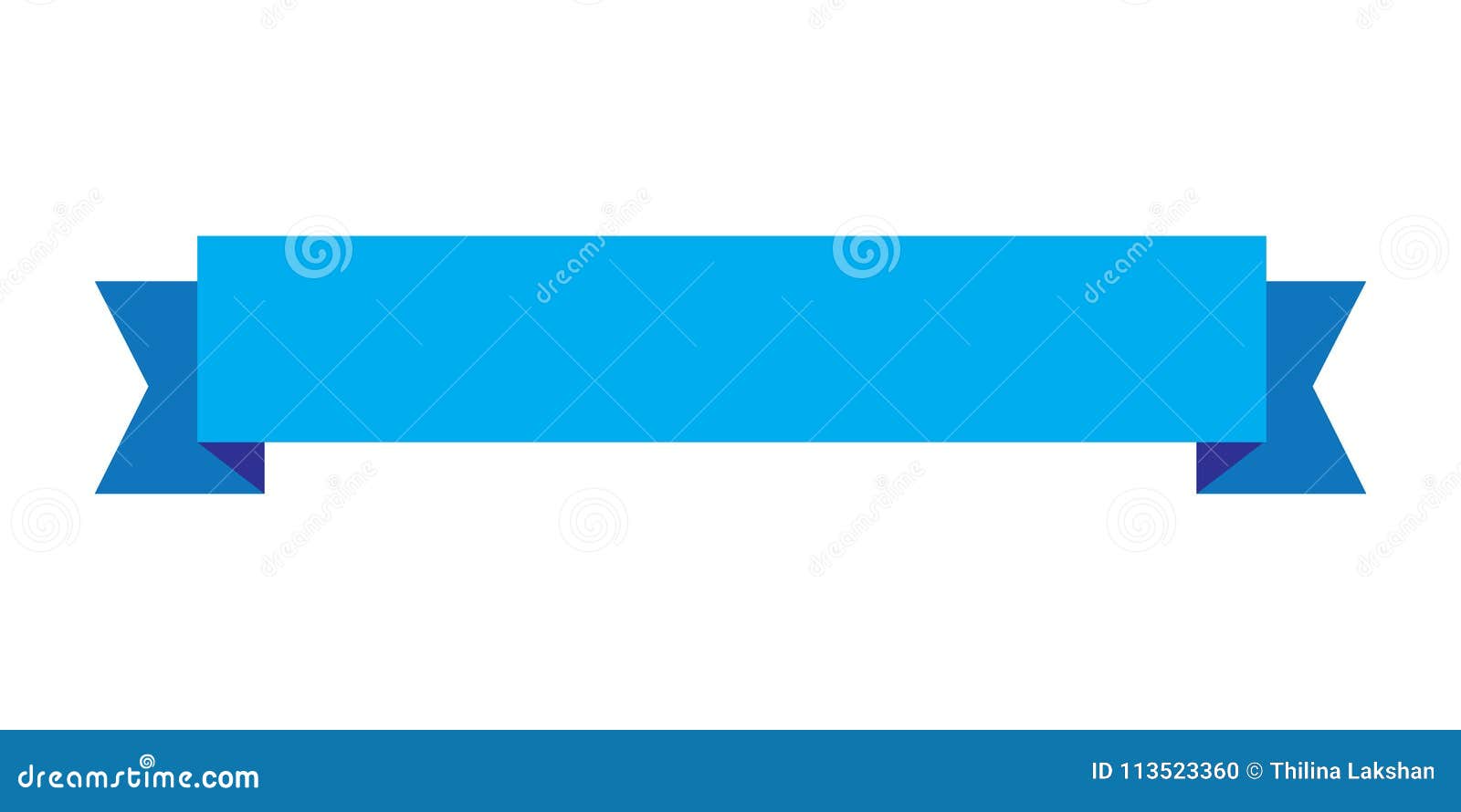 Ribbon Design Blue Color, Ribbon Icon Stock Vector - Illustration of ...