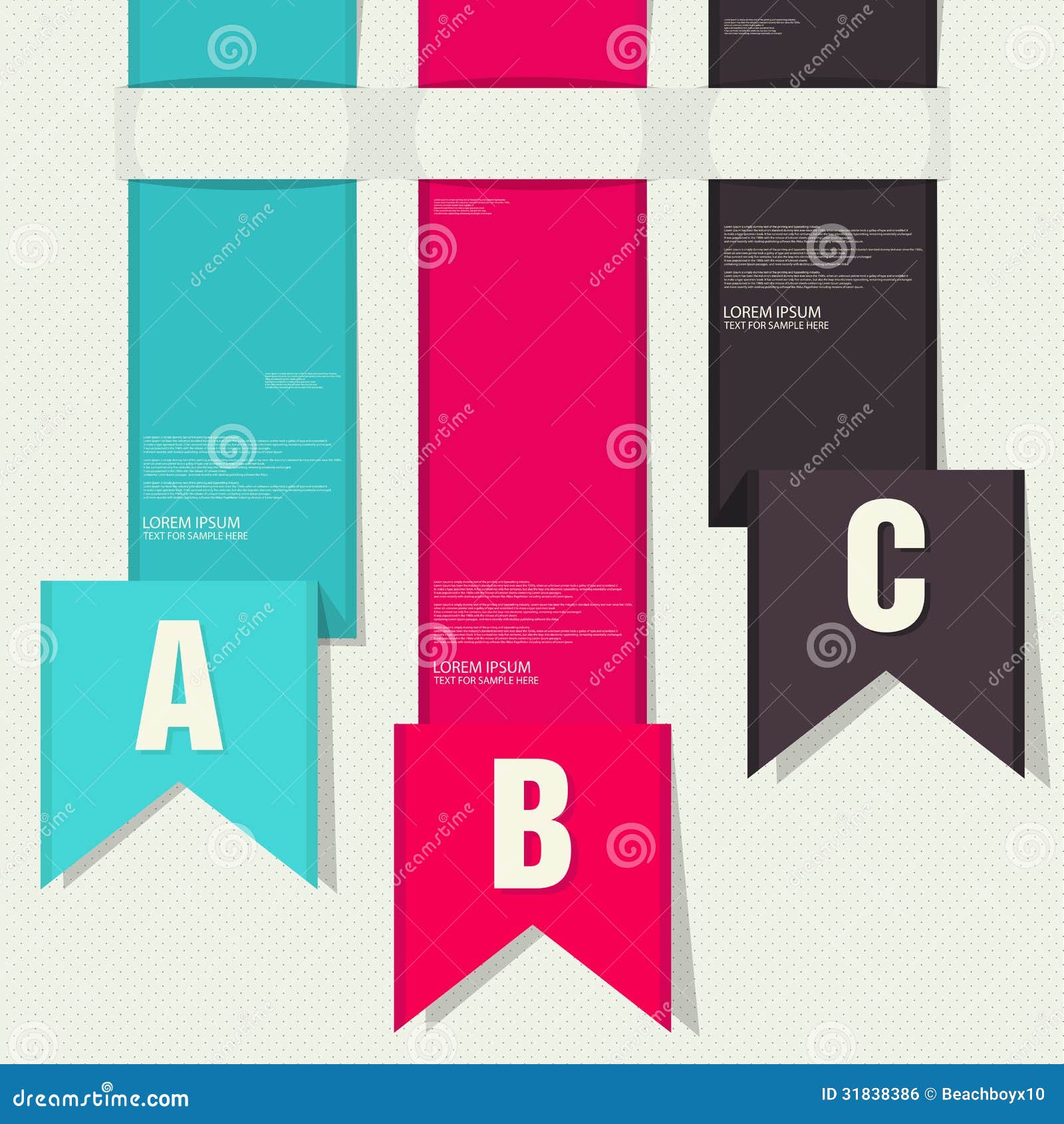 Ribbon Design element. stock vector. Illustration of info - 31838386