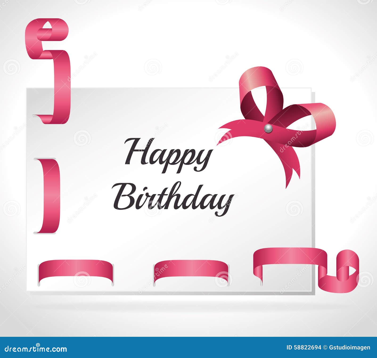 Ribbon digital design. stock vector. Illustration of message - 58822694