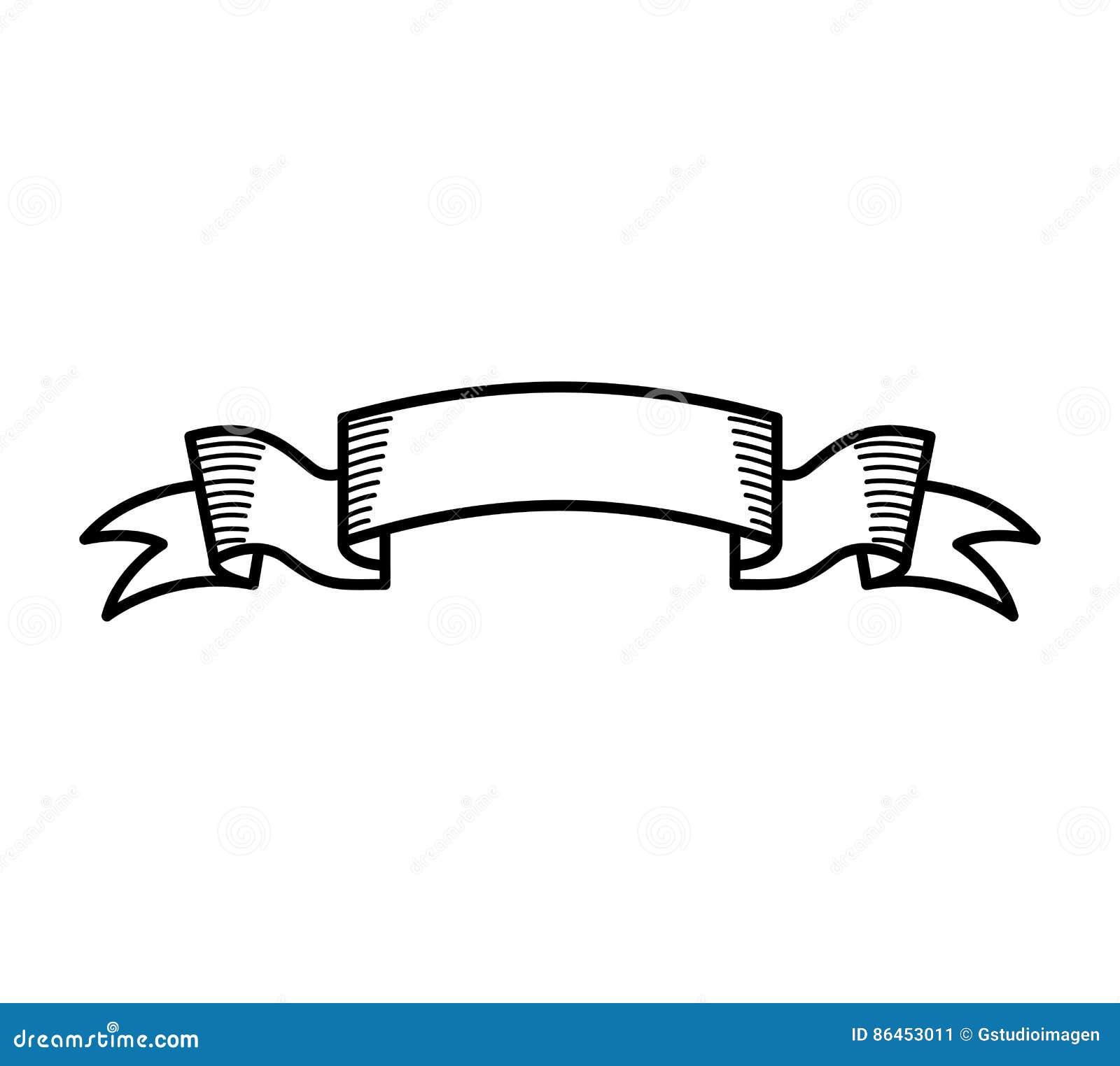 Ribbon Emblem Isolated Icon Stock Vector - Illustration of isolated ...