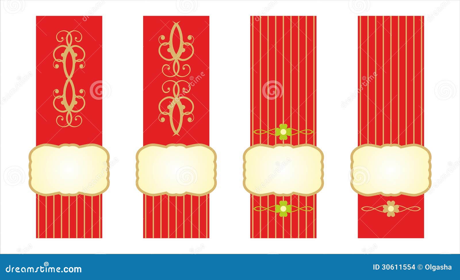 Ribbon with empty logo stock vector. Illustration of retro - 30611554