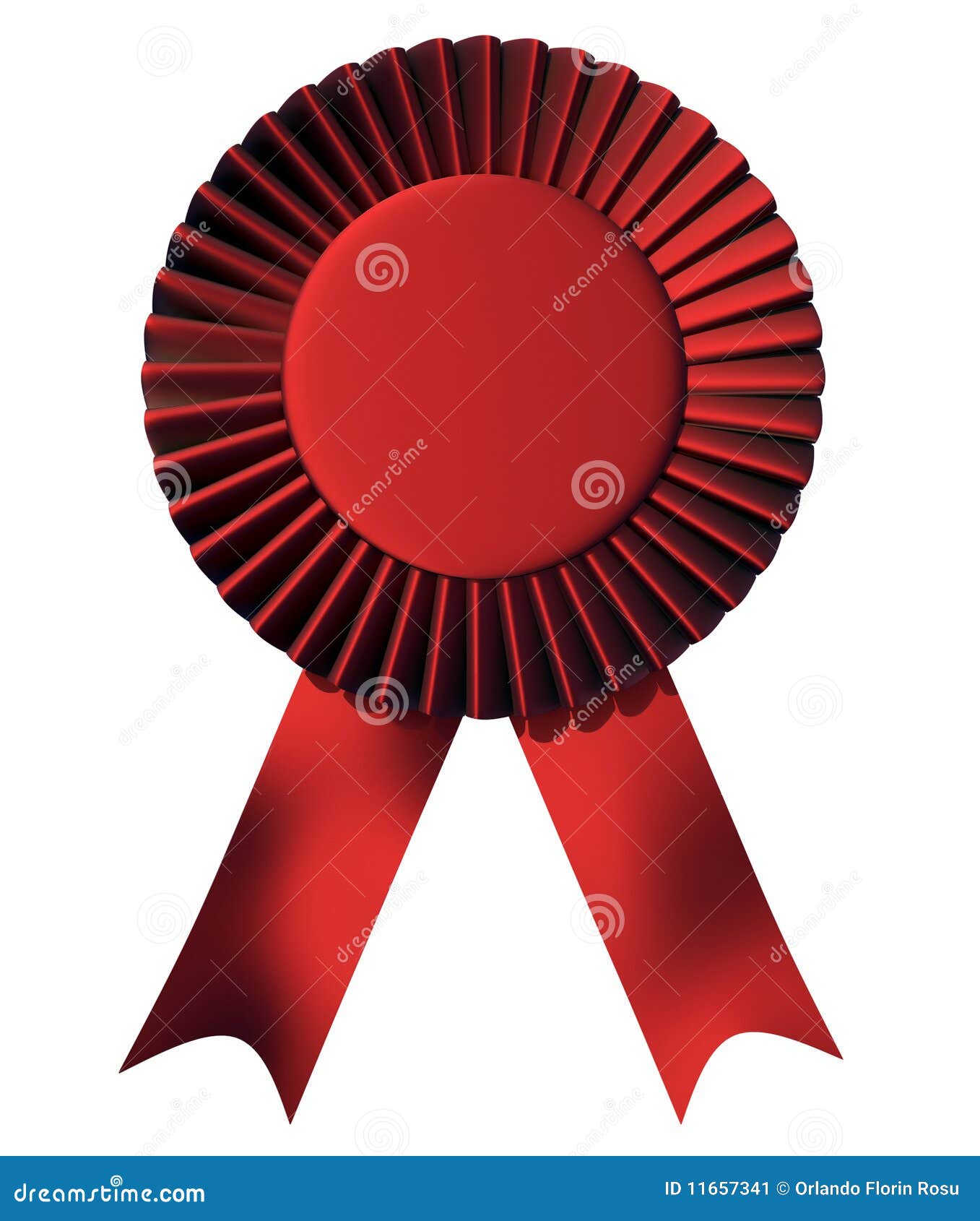 Ribbon first place award stock illustration. Illustration of ...