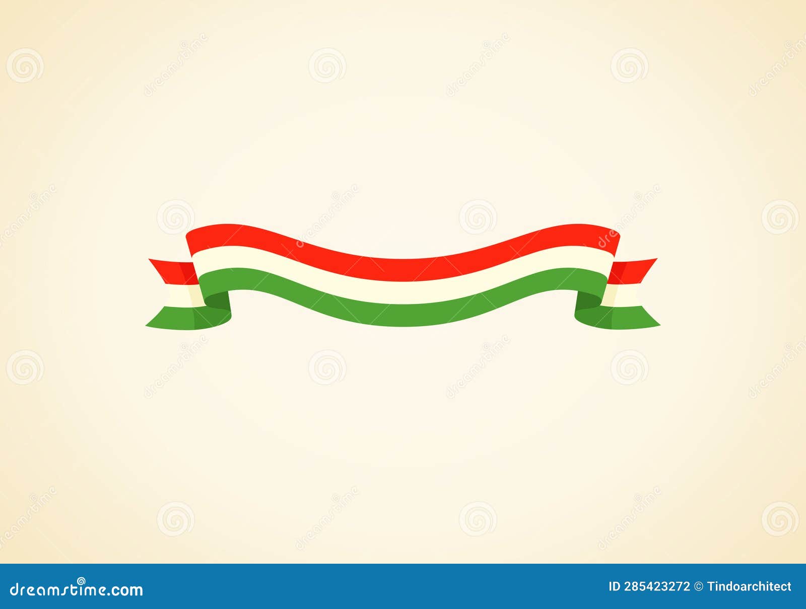 Ribbon with Flag of Hungary Stock Illustration - Illustration of ...