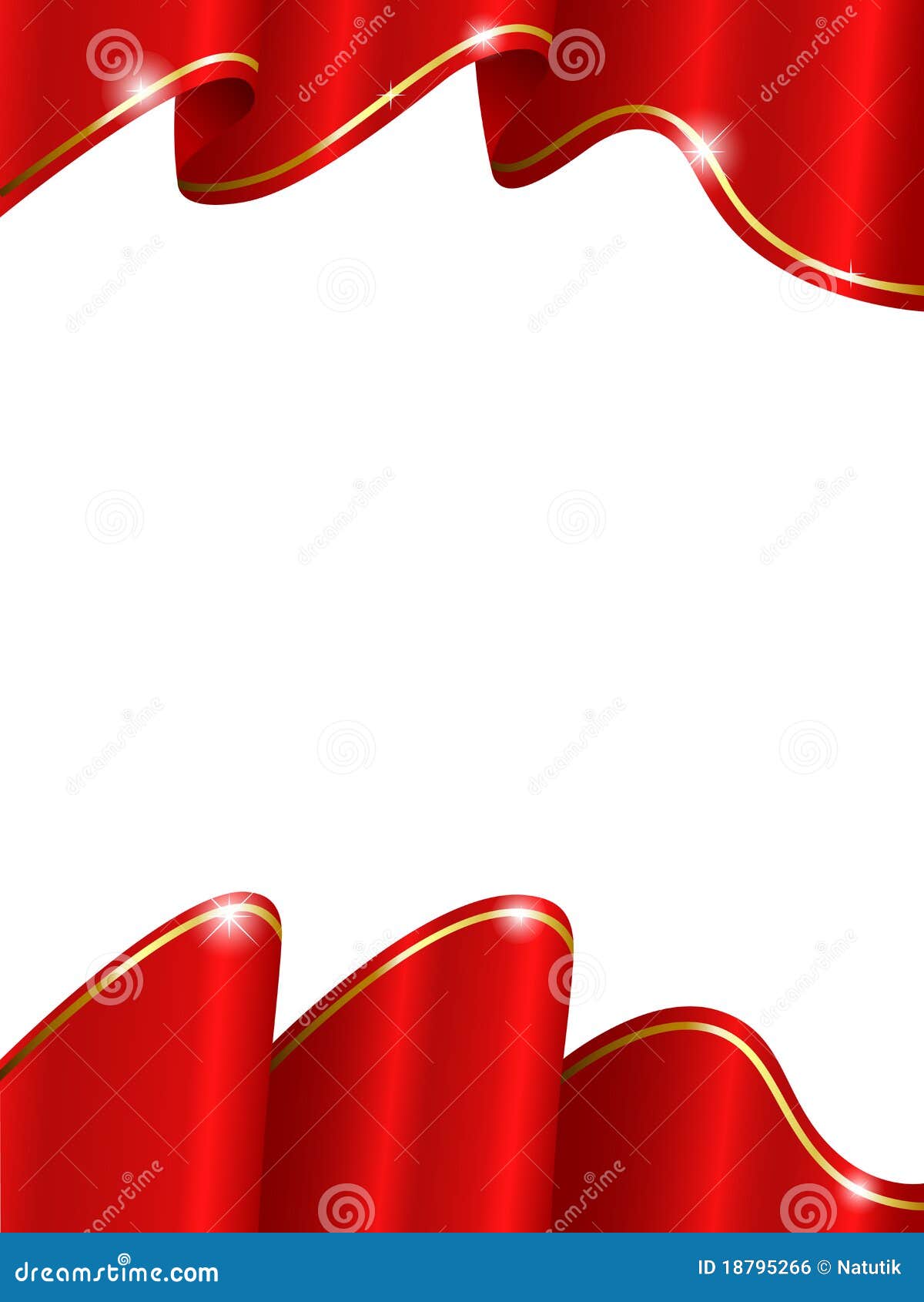 Ribbon frame stock vector. Illustration of celebrate - 18795266