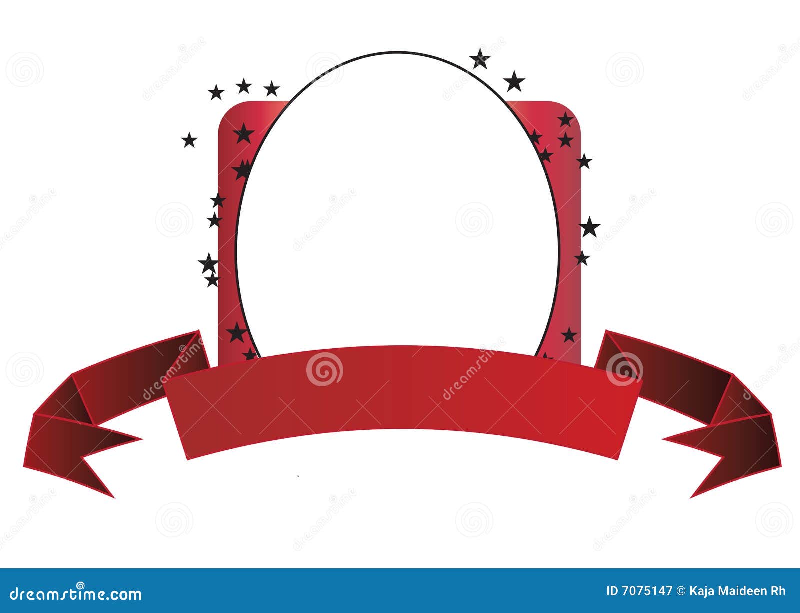 Ribbon and frame stock illustration. Illustration of flourishes - 7075147