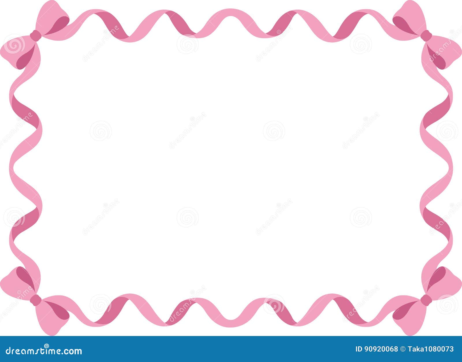 Ribbon frame stock vector. Illustration of space, textile - 90920068