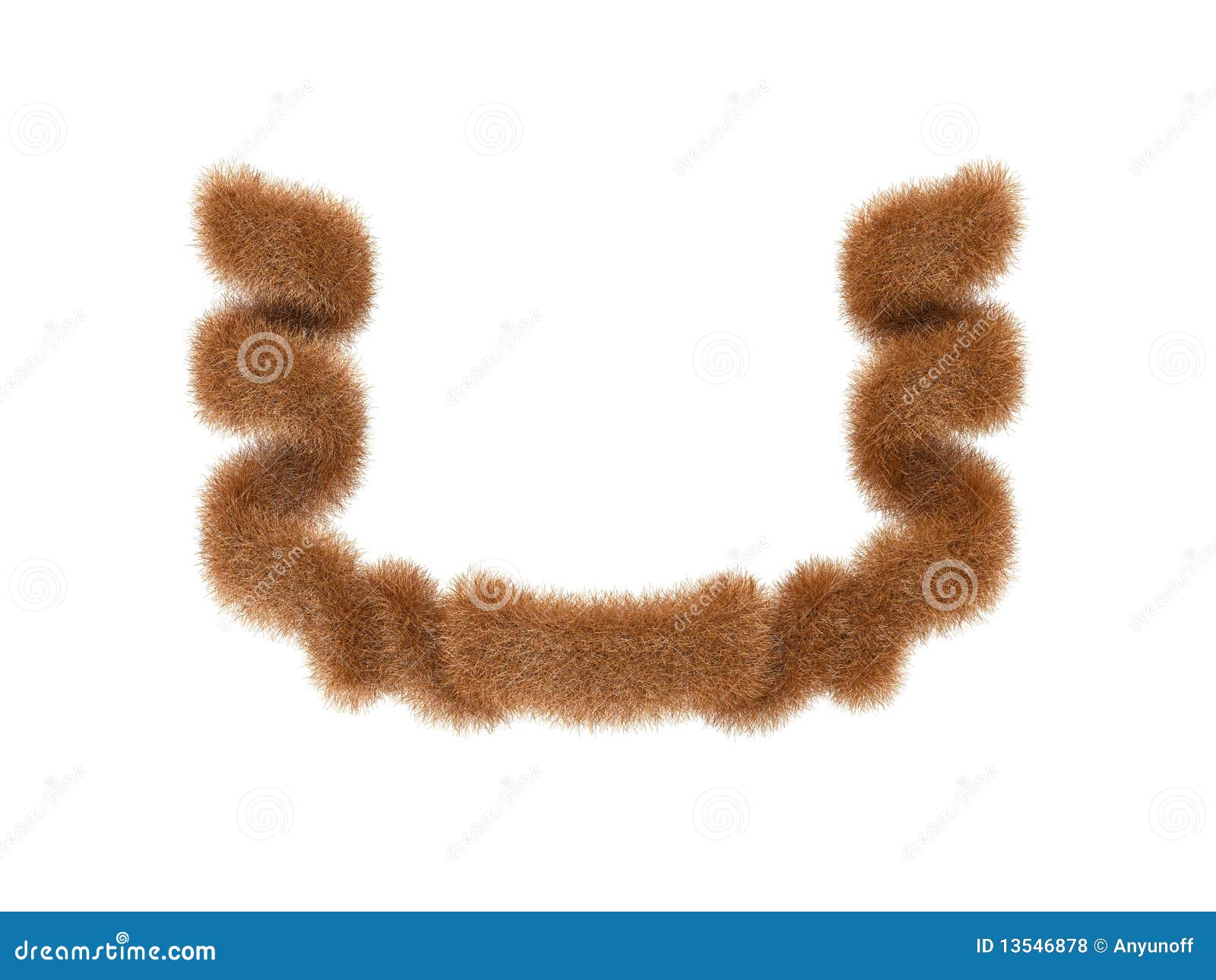 Ribbon from fur stock illustration. Illustration of graphic - 13546878