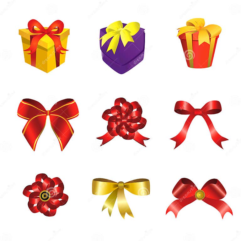 Ribbon and gift box stock vector. Illustration of package - 4469327