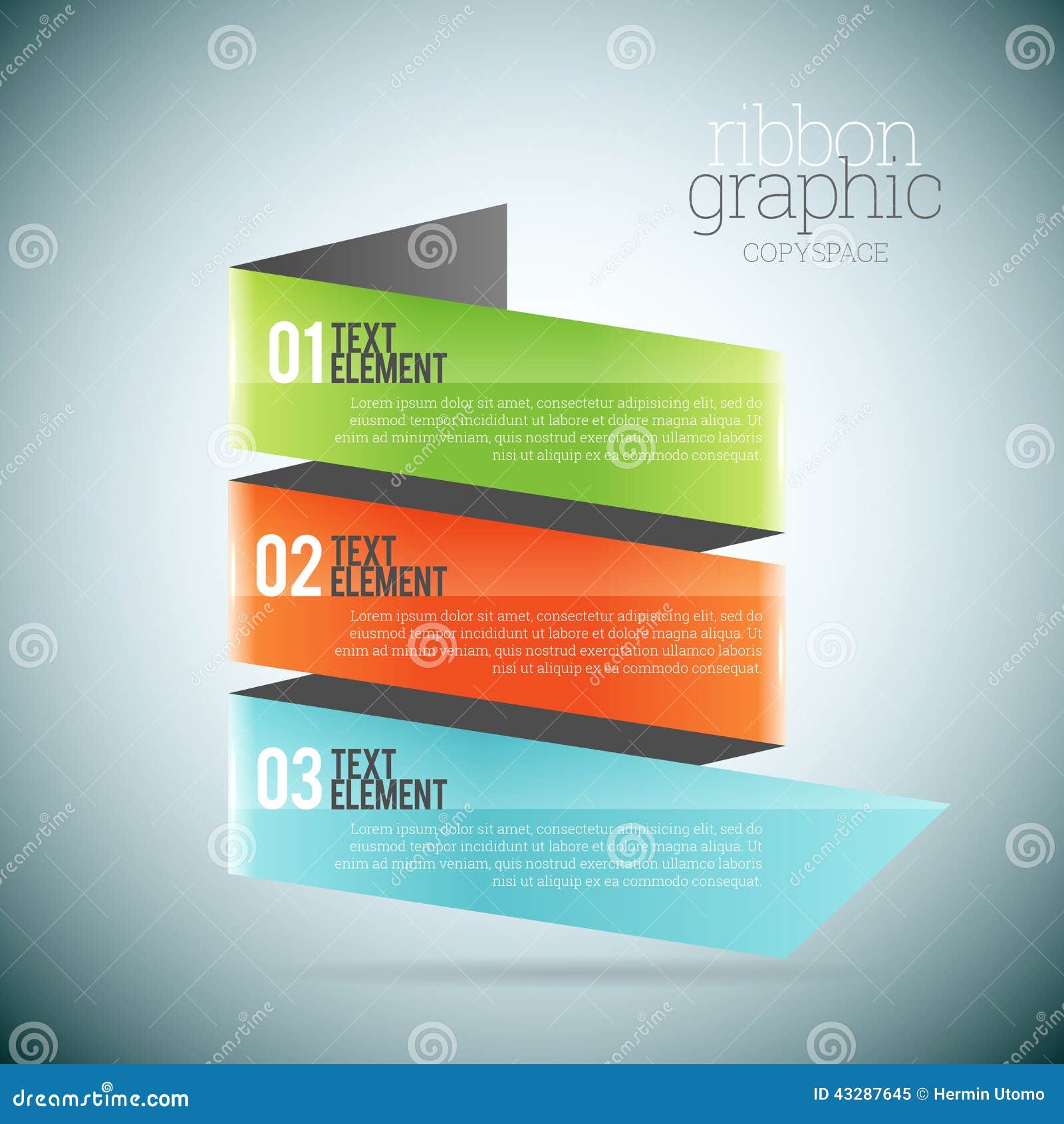 Ribbon Graphic Pyramid Design Cartoon Vector | CartoonDealer.com #56807563