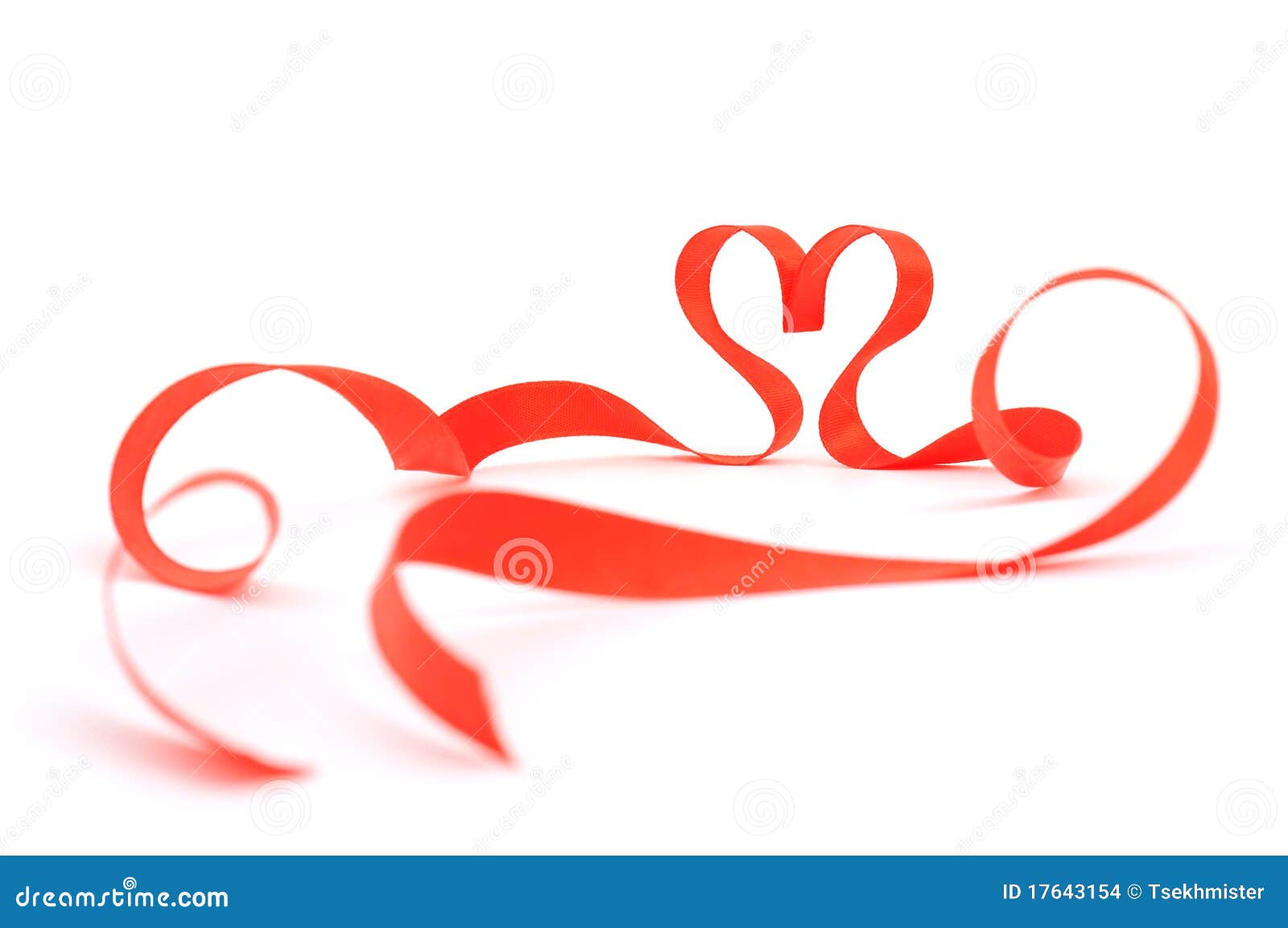 Ribbon heart stock photo. Image of symbol, shape, love - 17643154