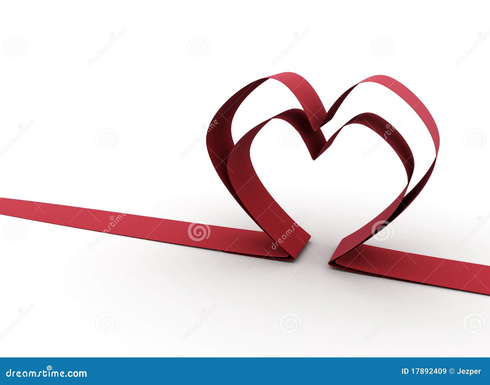 Ribbon heart stock illustration. Illustration of white - 17892409