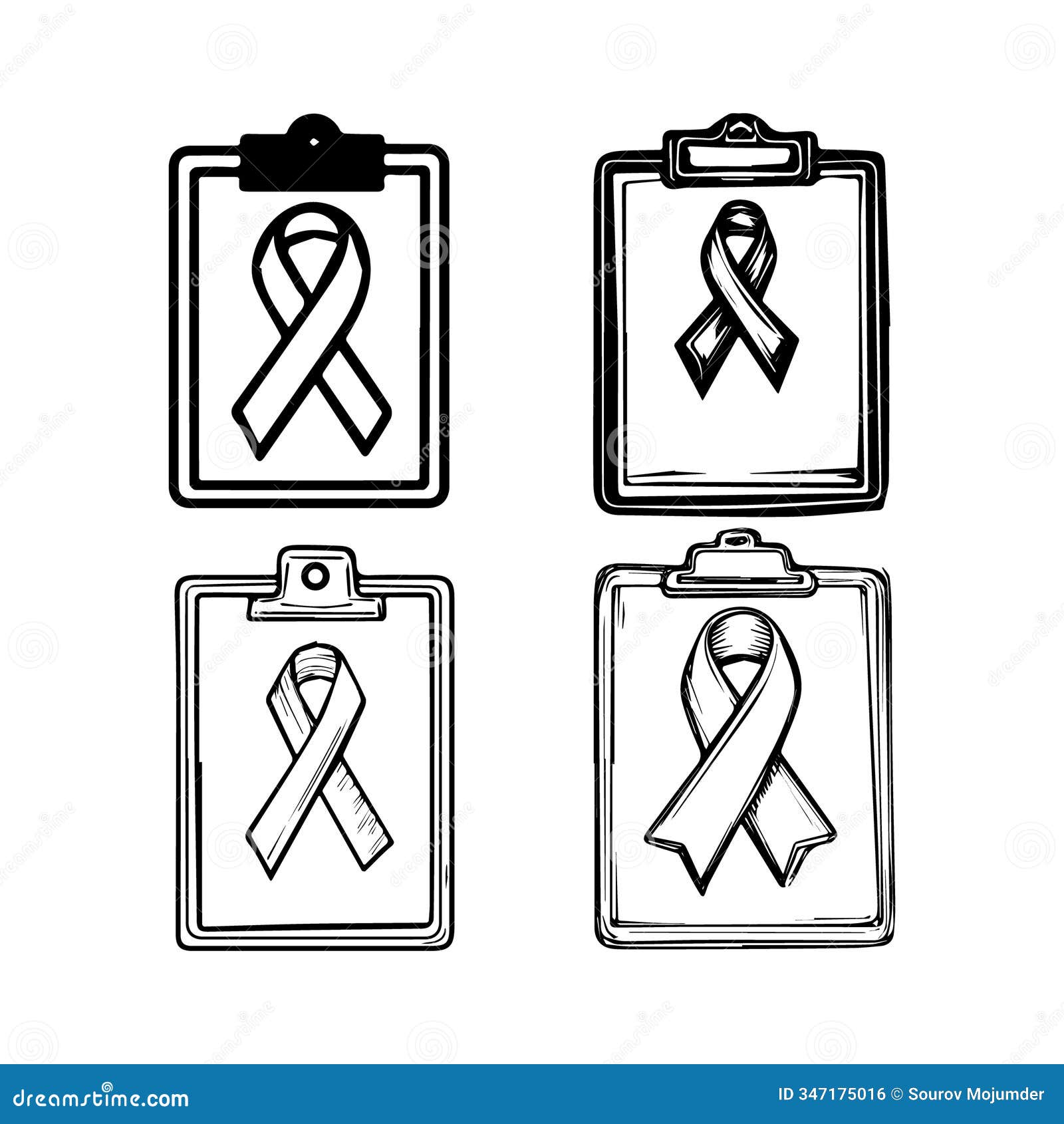Ribbon of Hope: Strength and Awareness Symbol Stock Illustration ...