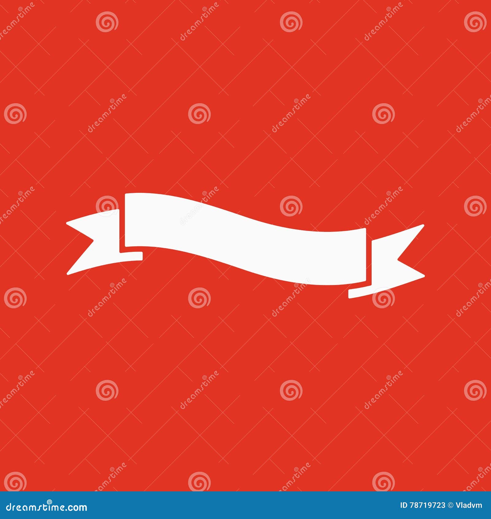 The Ribbon Icon. Ribbon Symbol Stock Vector - Illustration of classic ...