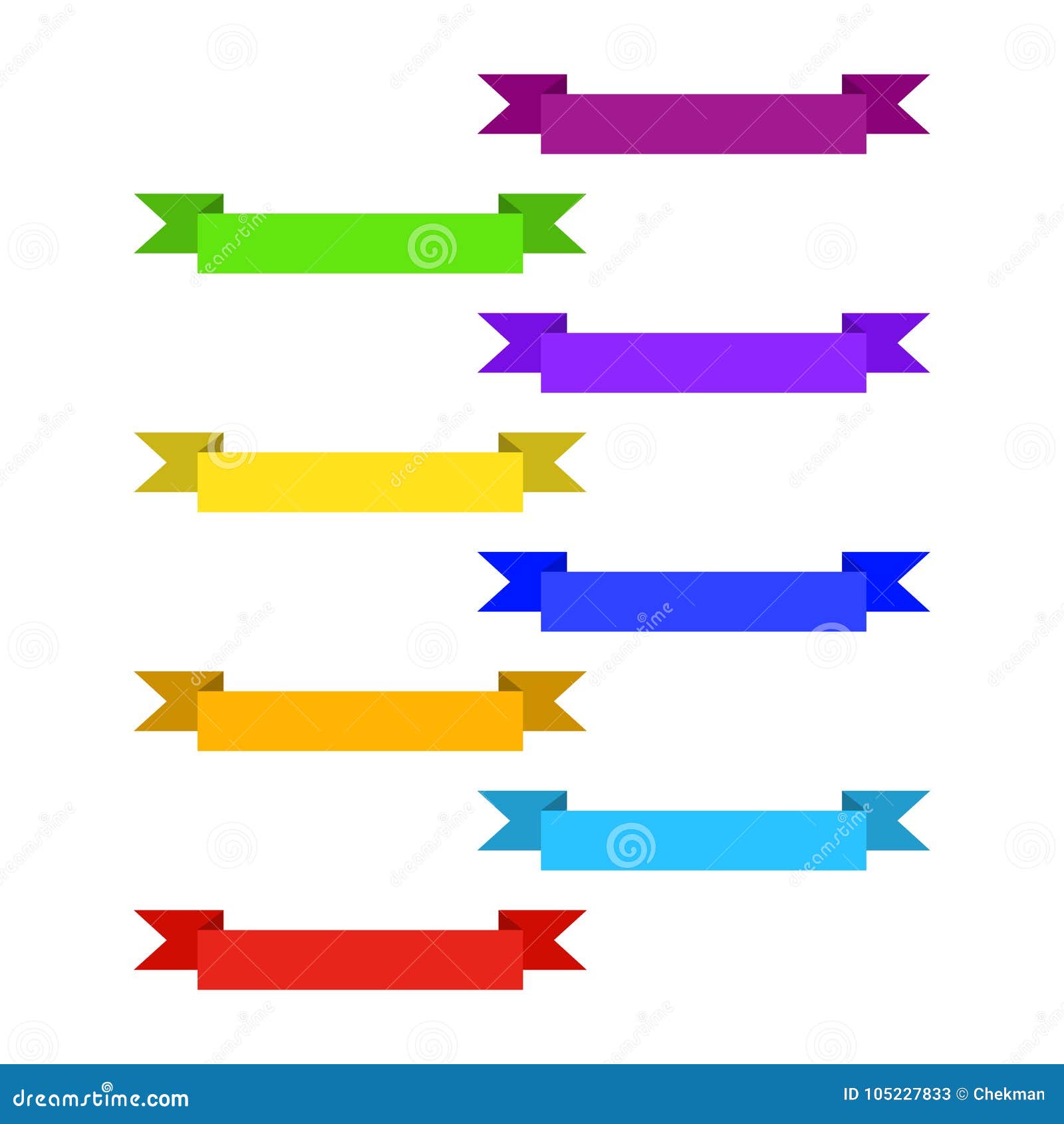 Ribbon Icons. Vector Illustration. Stock Illustration - Illustration of ...