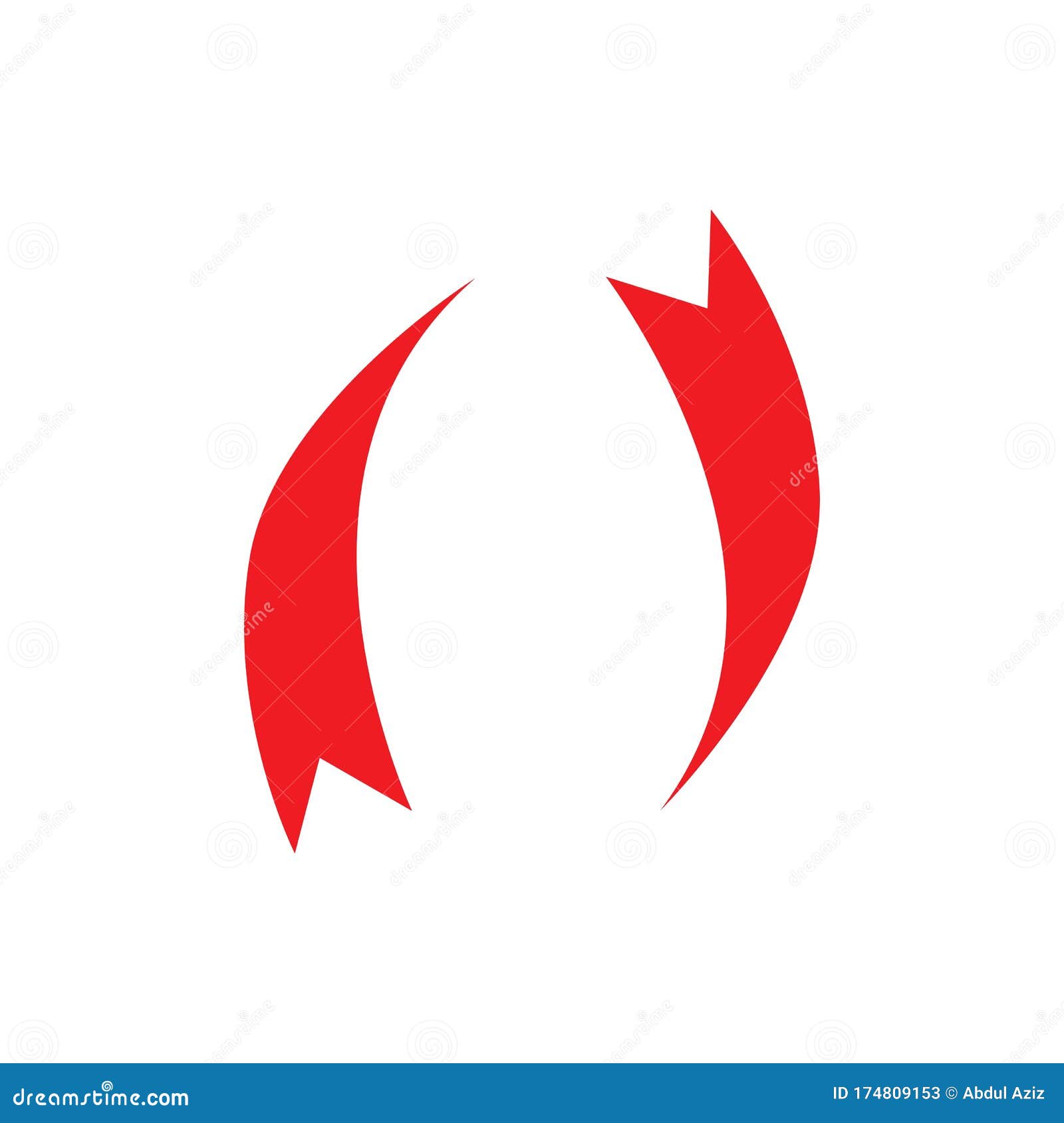 Ribbon logo vector design stock vector. Illustration of abstract ...