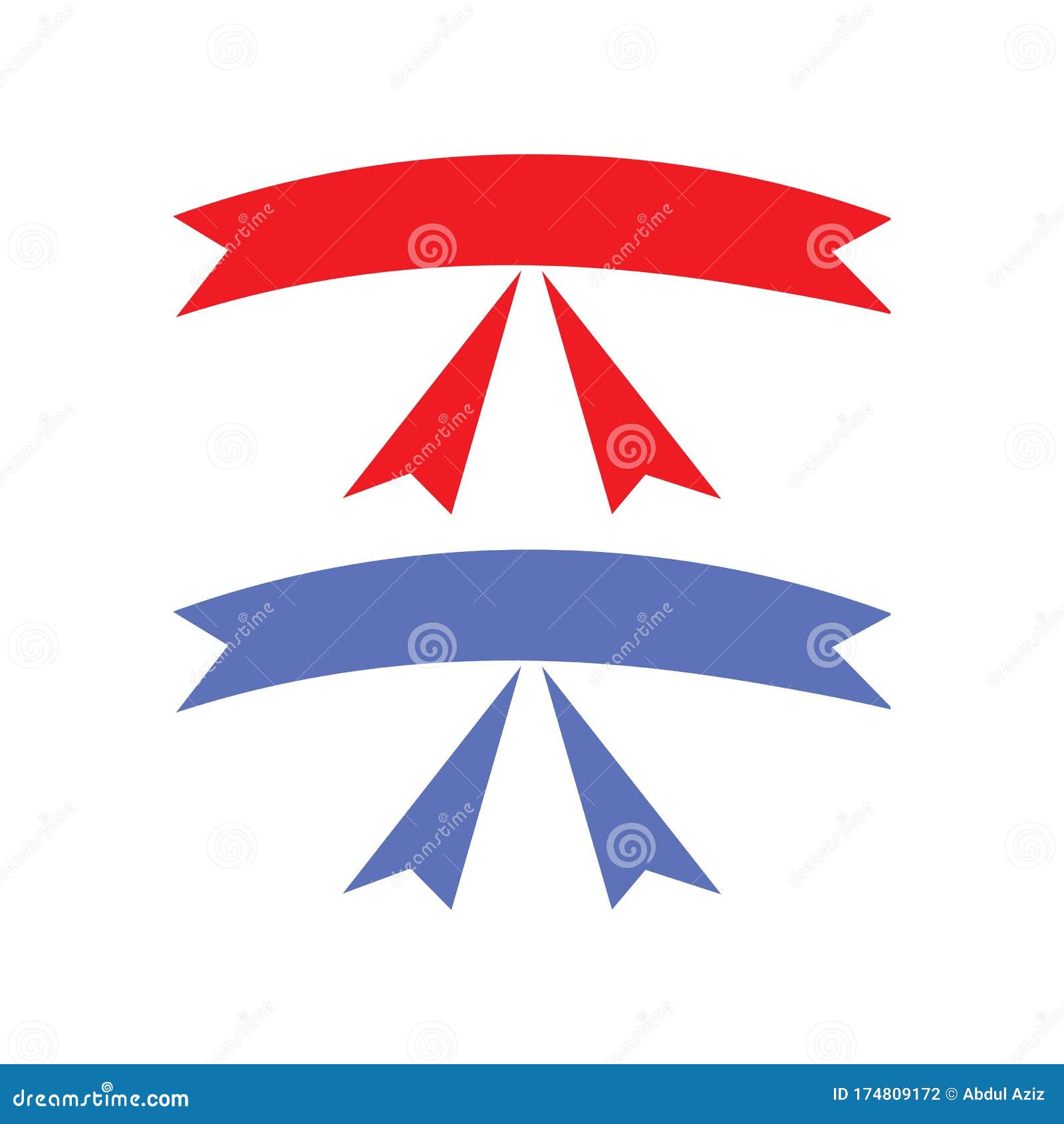 Ribbon logo vector design stock vector. Illustration of banner - 174809172