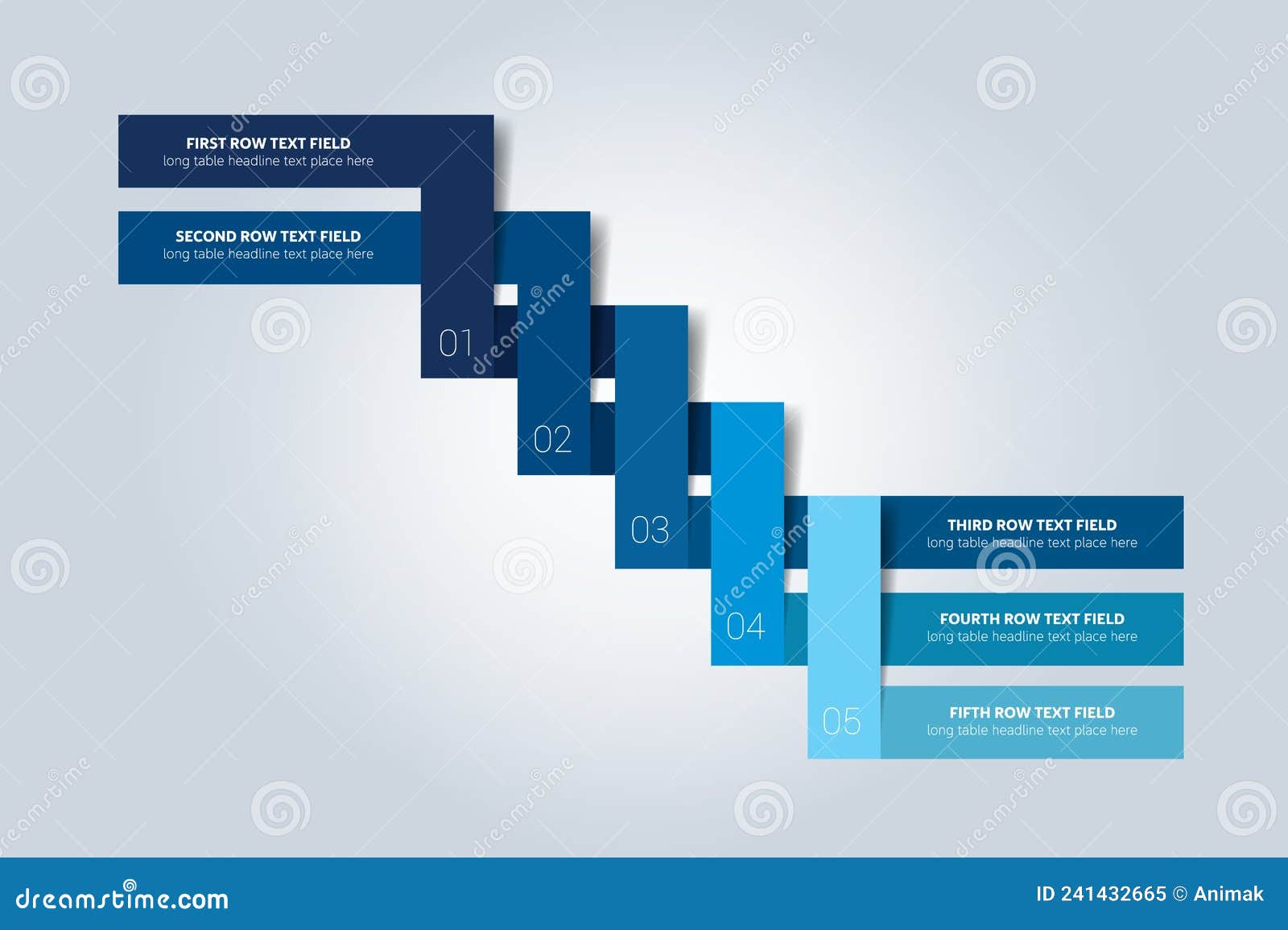 Ribbon Infographic. Scheme, Diagram. Vector Stock Vector - Illustration ...