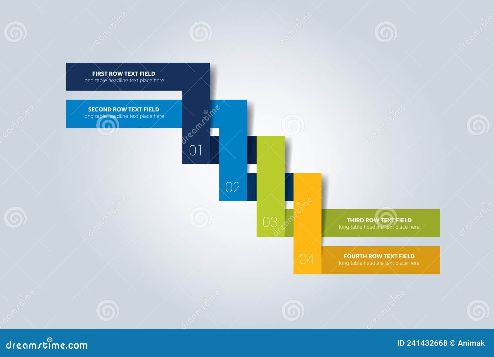 Ribbon Infographic. Scheme, Diagram. Vector Stock Vector - Illustration ...