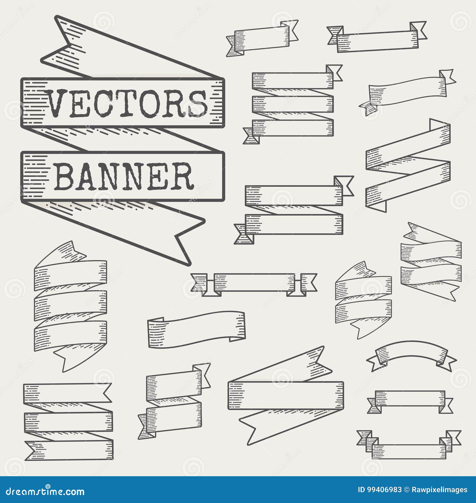 Ribbon Label Bar Banner Badge Graphic Vector Stock Vector ...