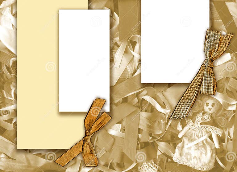 Ribbon labels stock illustration. Illustration of antic - 7633770