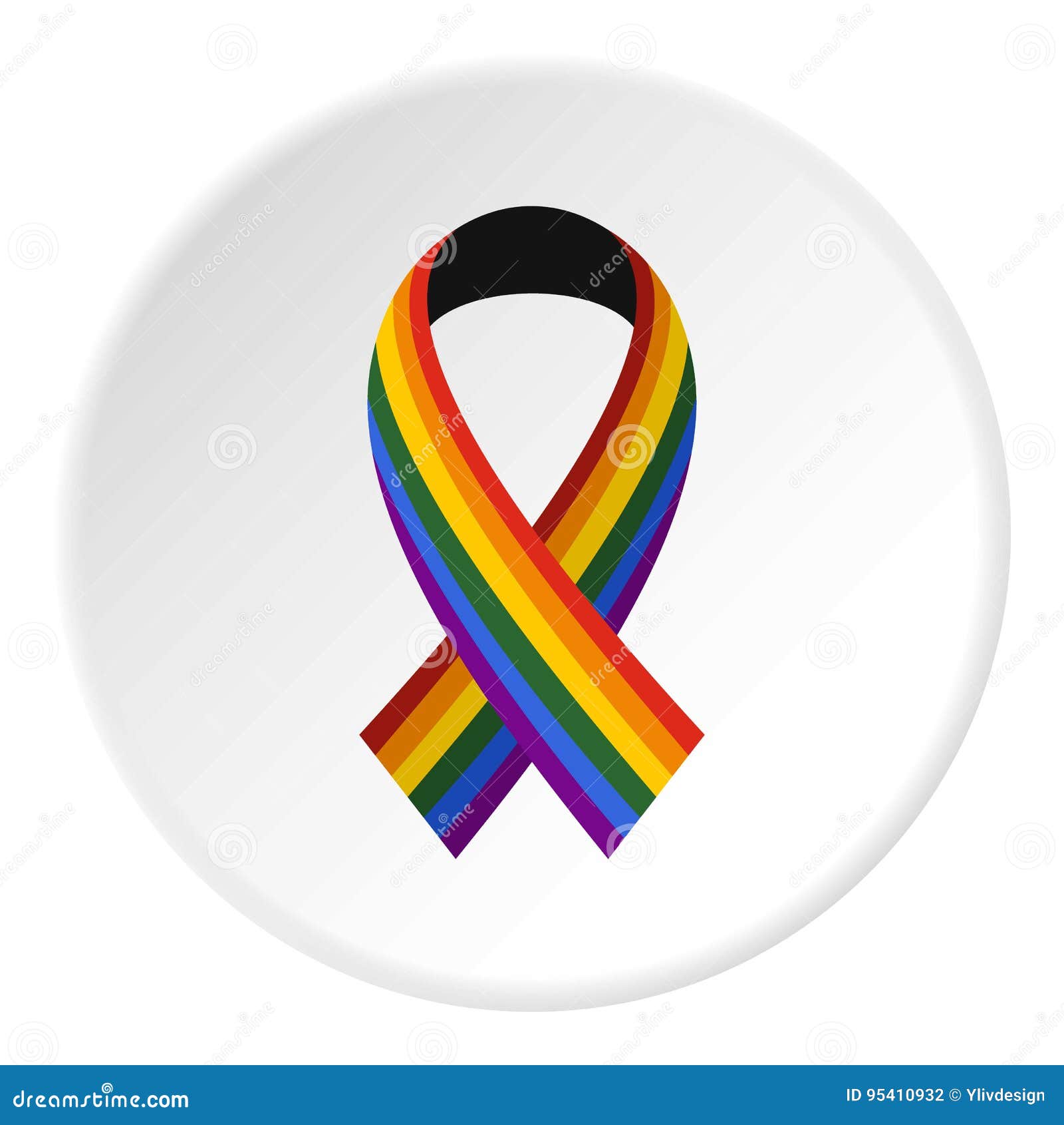 Lgbt Icon. Pride Flag With Rainbow Sign. Vector | CartoonDealer.com ...