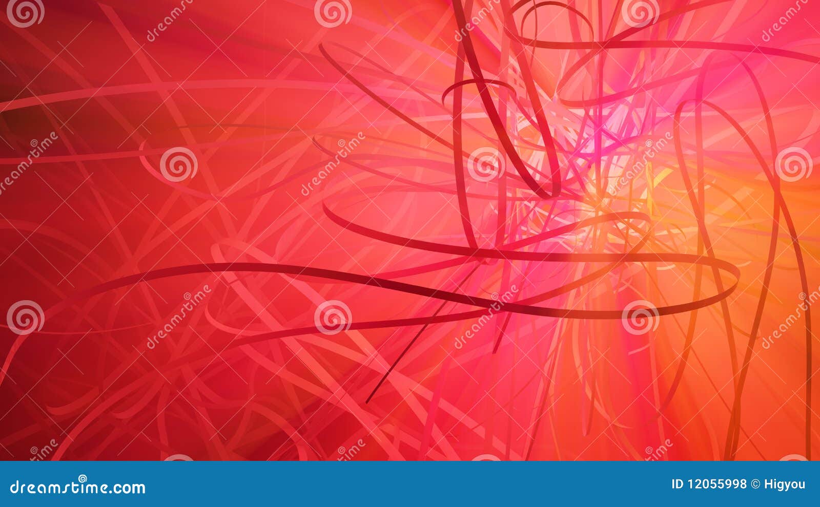 Ribbon Lights Red stock illustration. Illustration of glow - 12055998